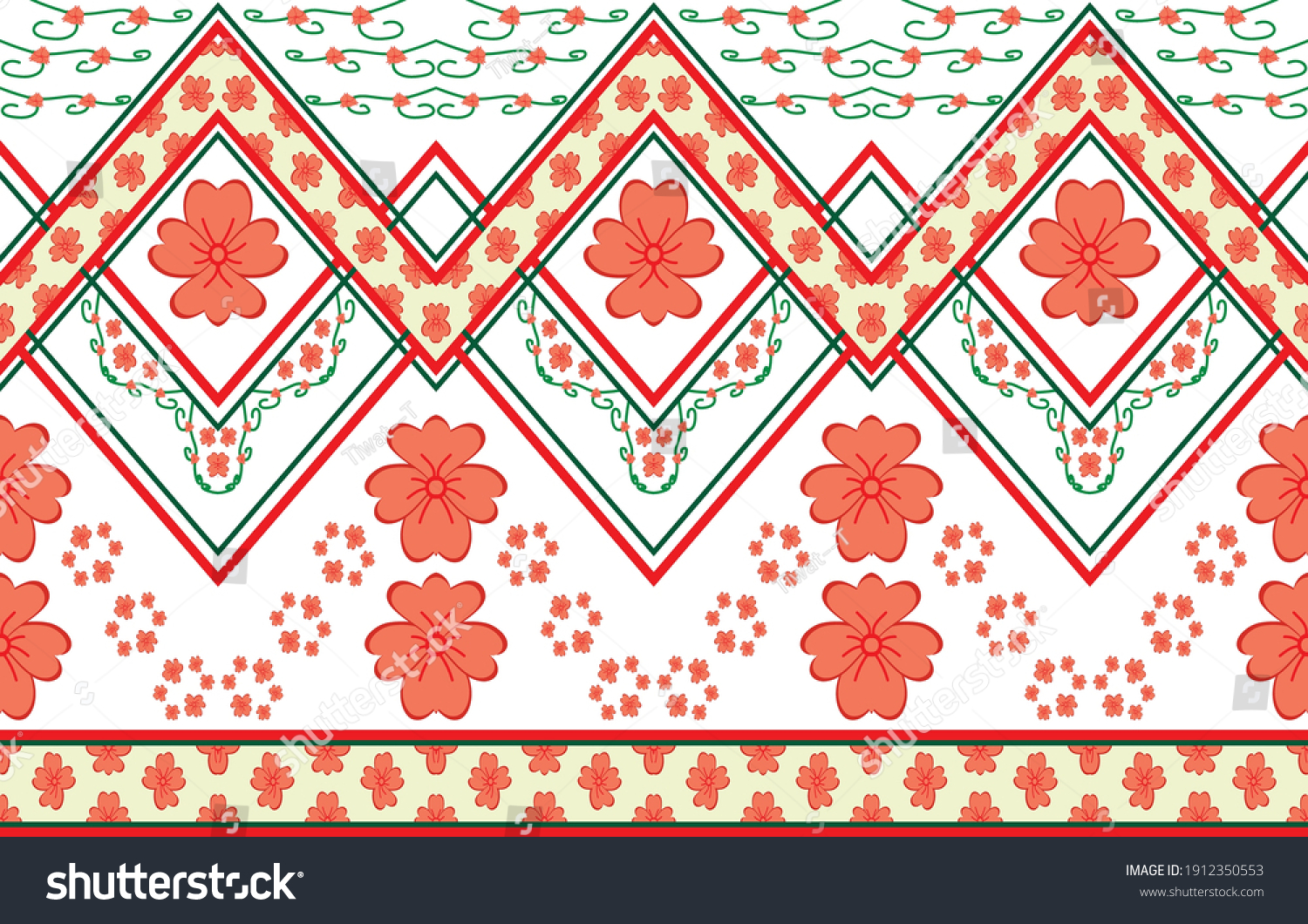Pattern Design Background Wallpaper Clothes Stock Vector (Royalty Free ...