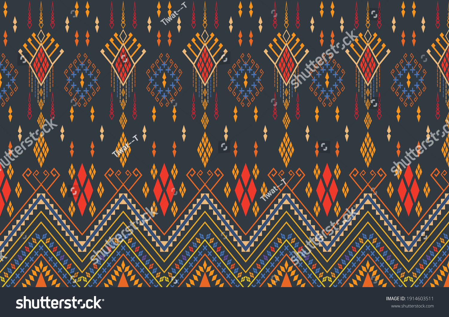 Pattern Design Background Wallpaper Clothes Stock Vector (Royalty Free ...
