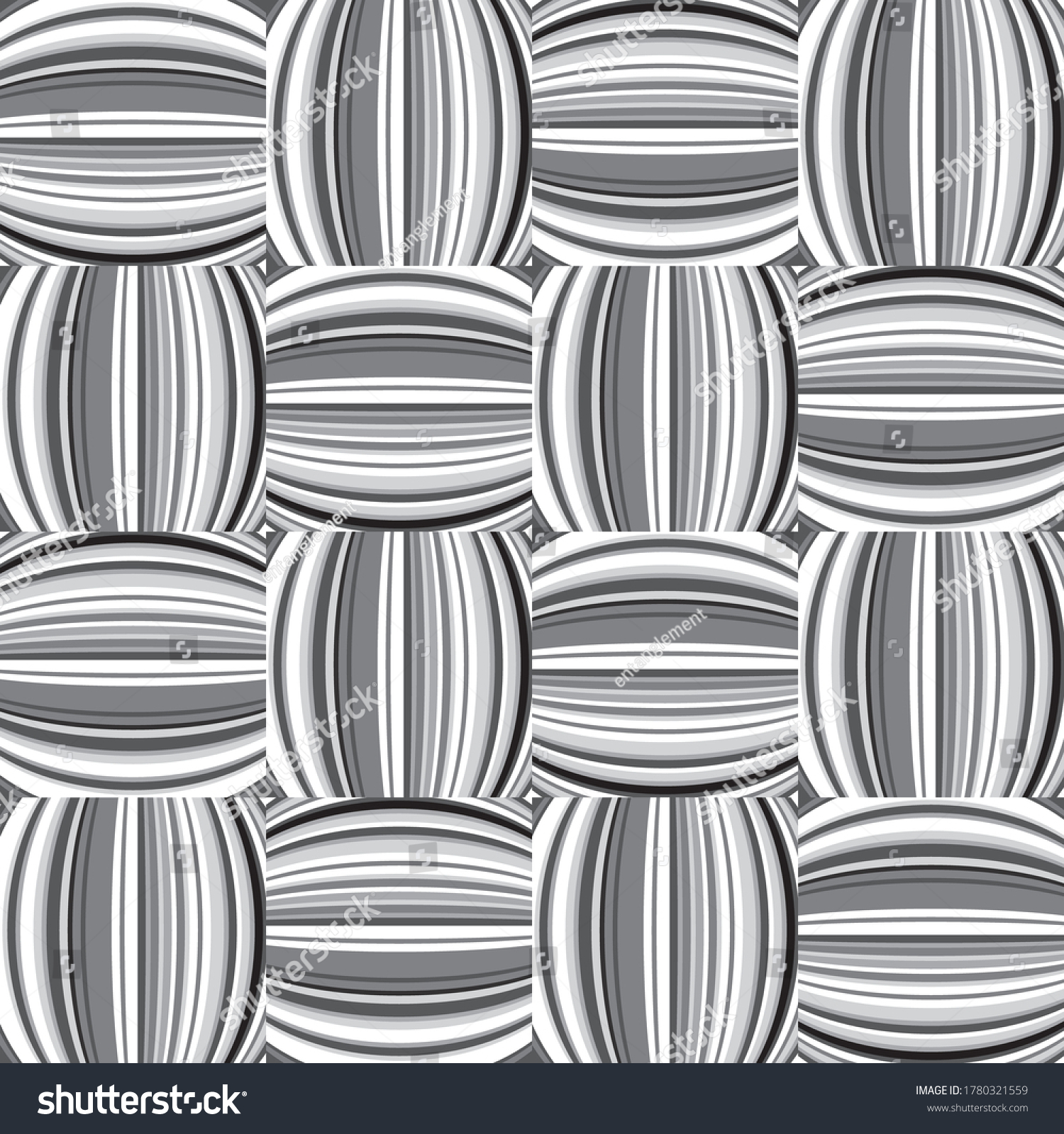 Pattern Bulge Horizontal Vertical Gray Segments Stock Vector (Royalty ...