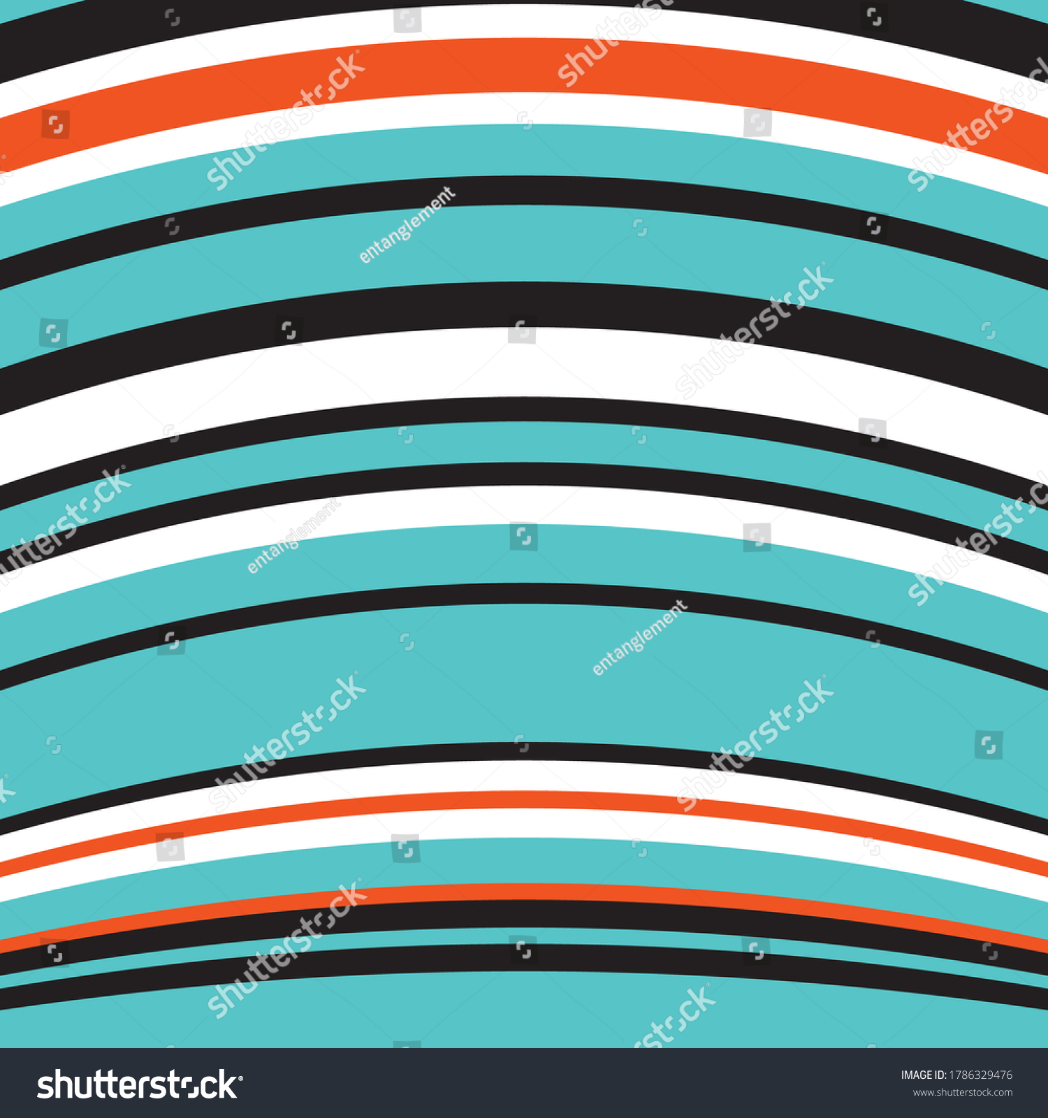 Pattern Bulge Horizontal Colored Lines Stock Vector (Royalty Free ...