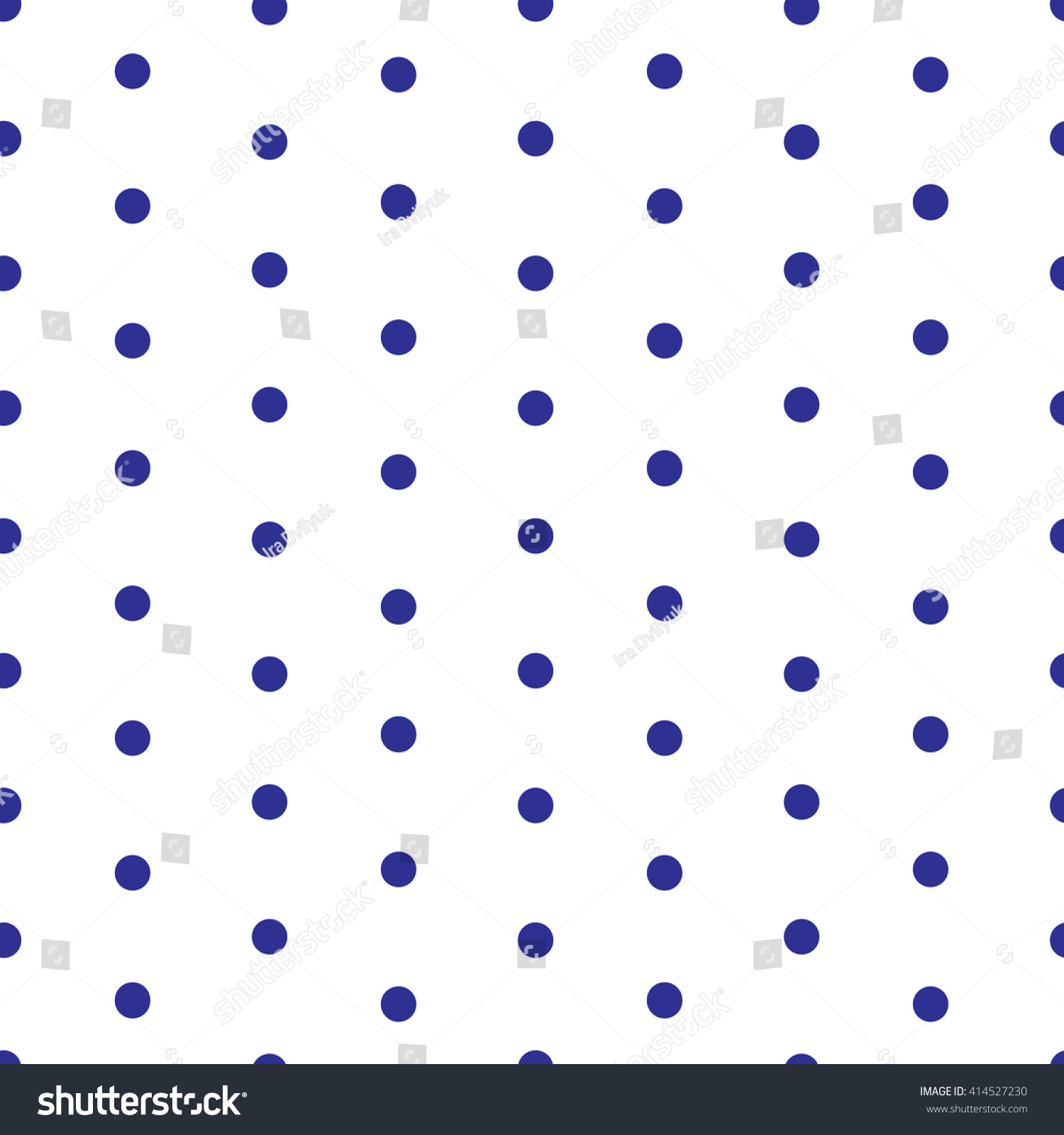 Pattern Dark Blue Polka Dots On Stock Vector (Royalty Free) 414527230 ...