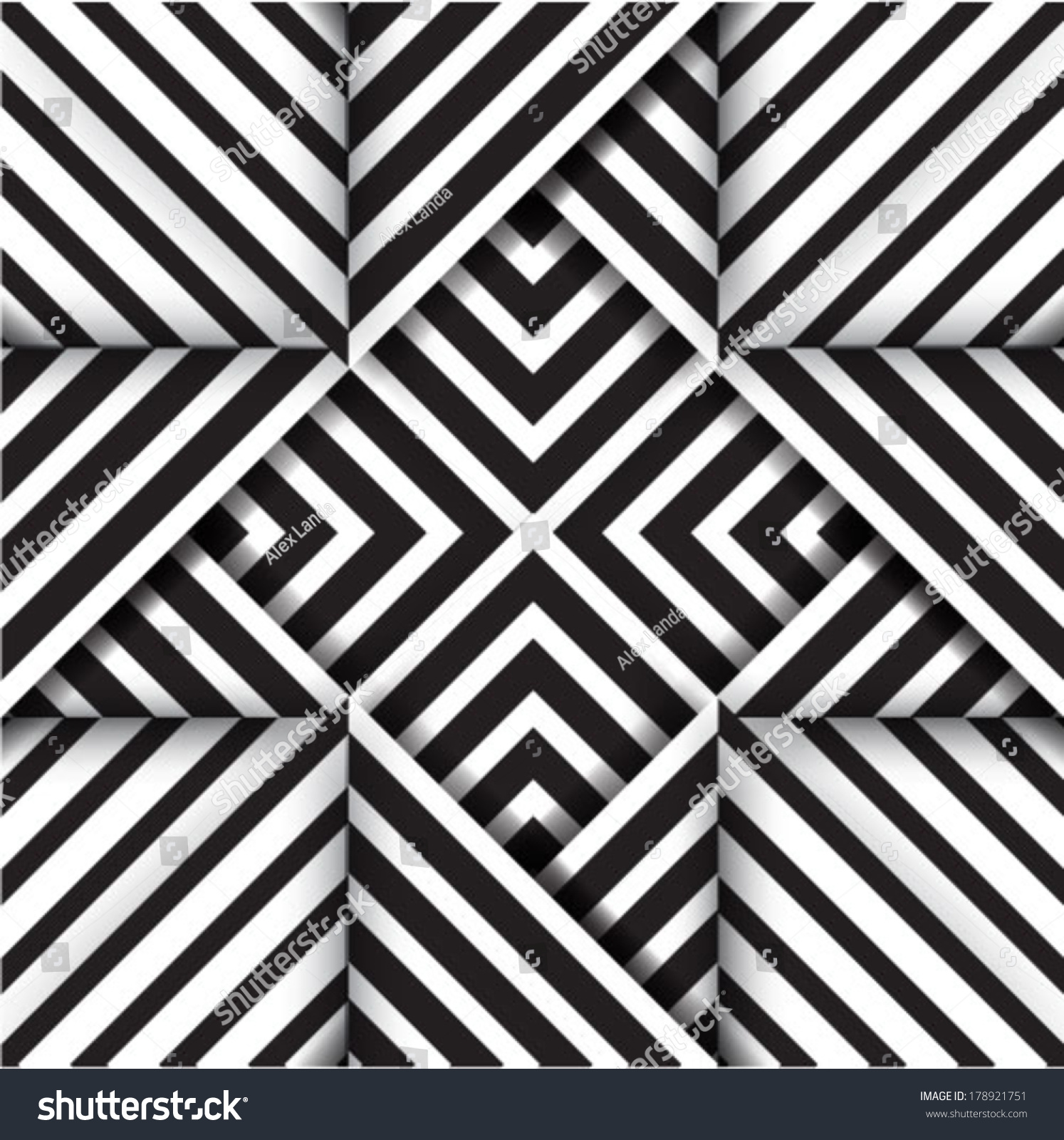 Pattern Line Black White Stock Vector (Royalty Free) 178921751 ...