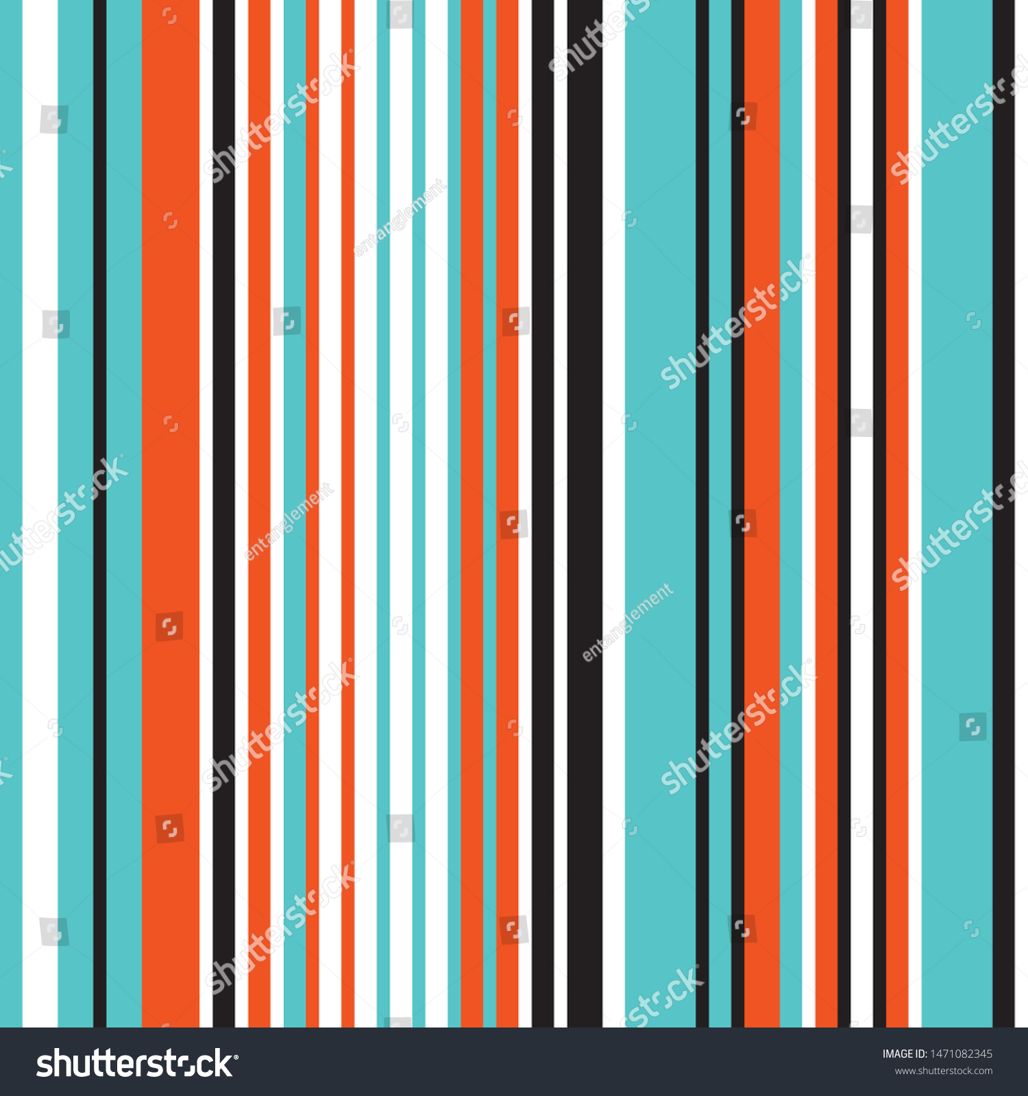 Pattern Vertical Colored Stripesvector Seamless Texture Stock Vector ...
