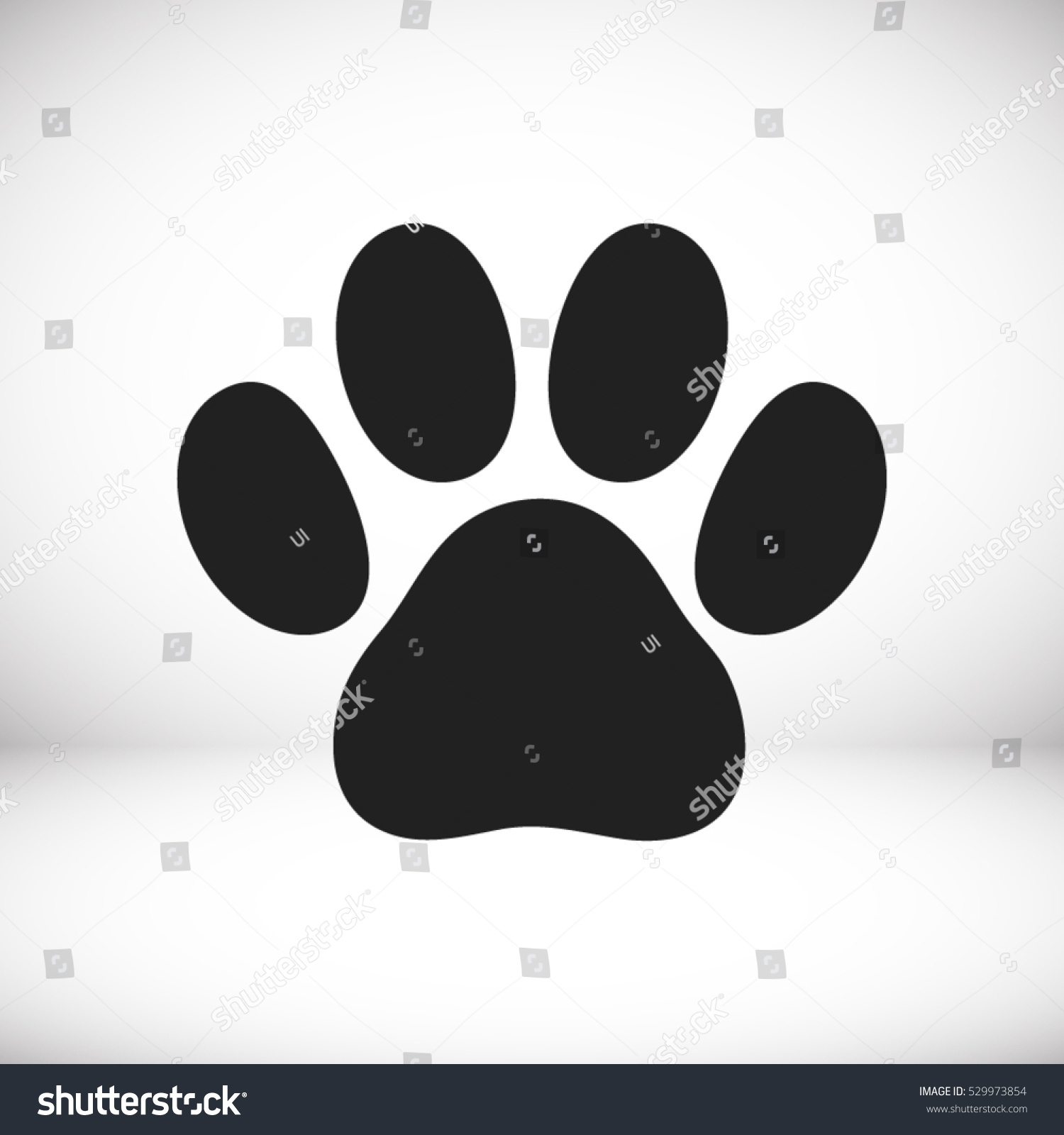 Paw Vector Icons - 529973854 : Shutterstock