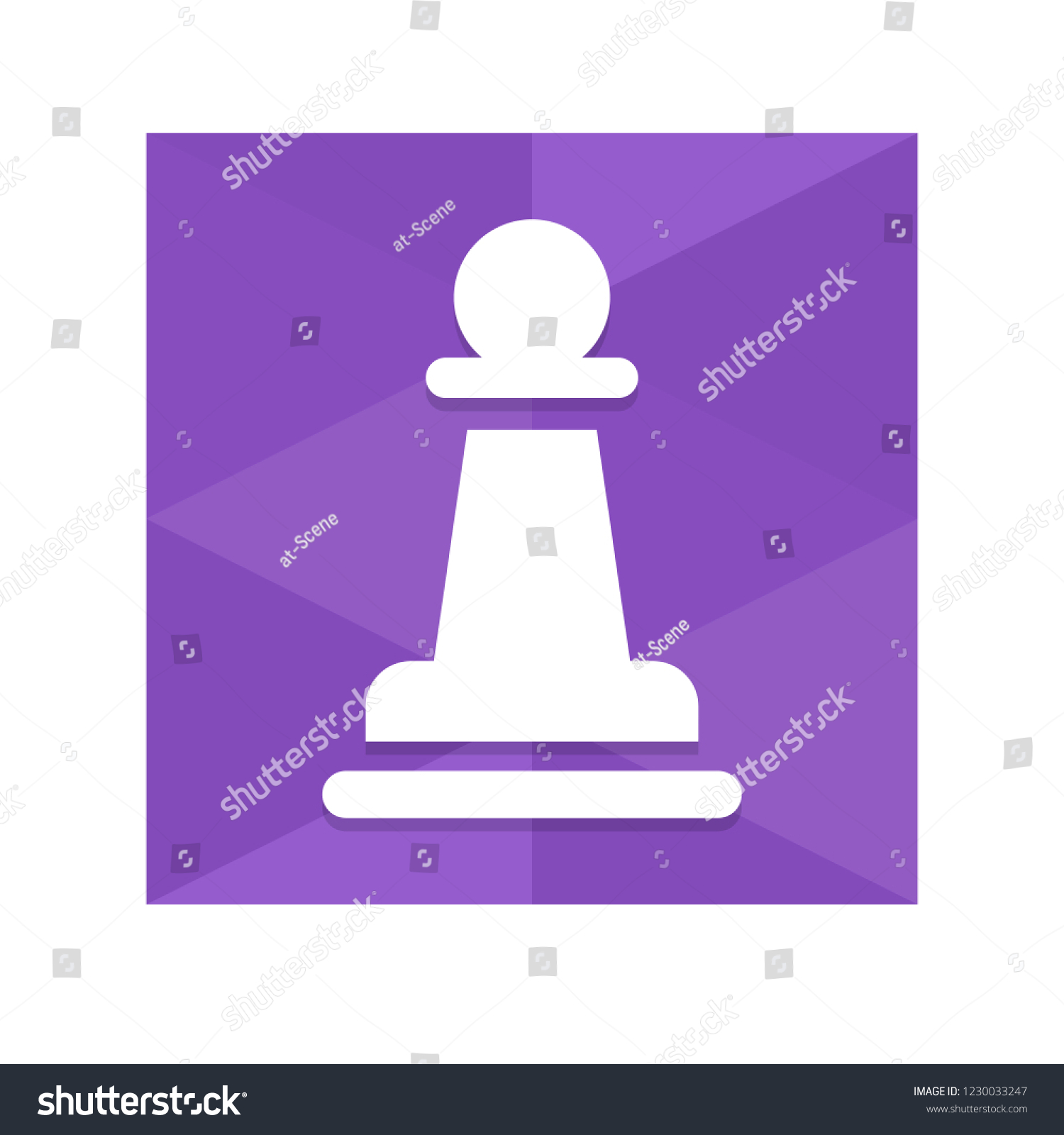 Pawn App Icon: vector de stock (libre de regalías) 1230033247
