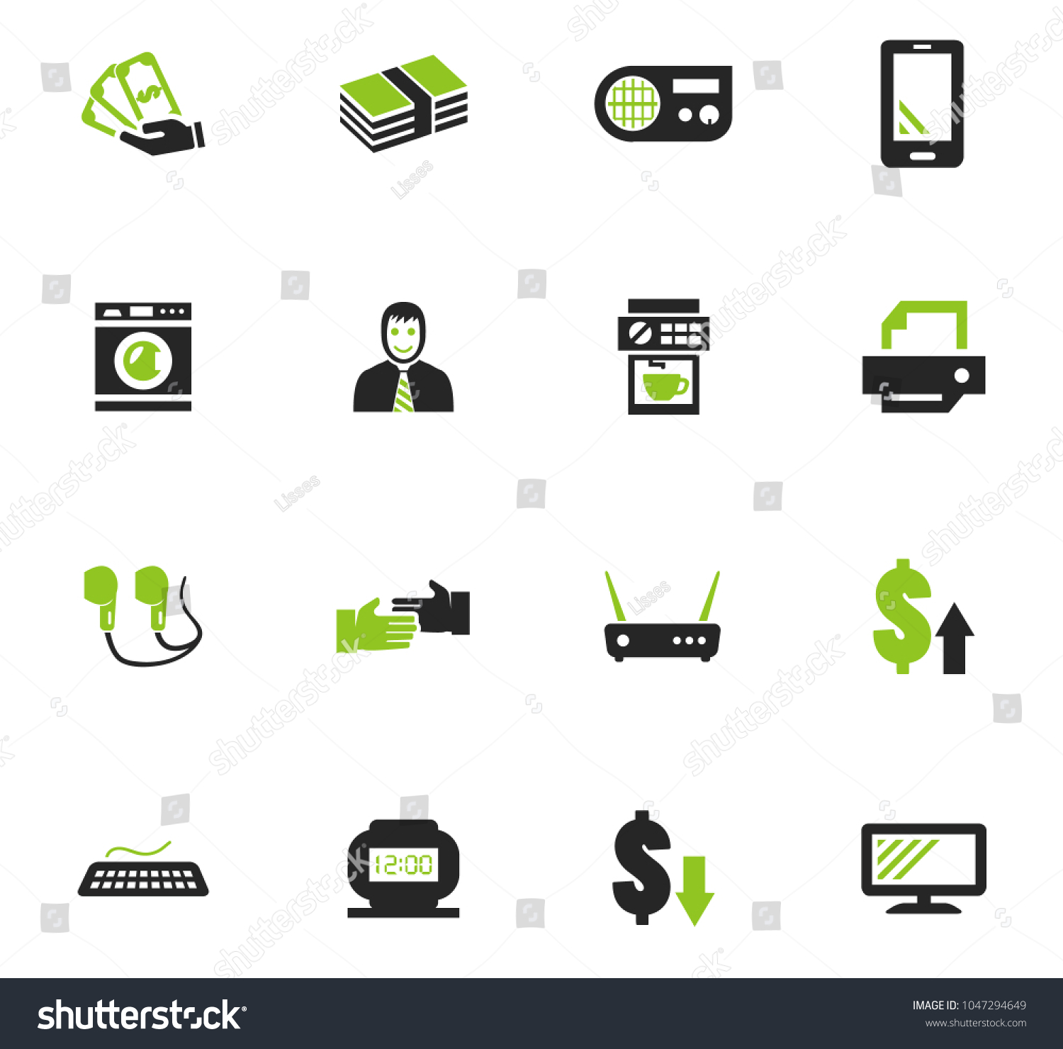 Pawn Shop Vector Icons User Interface Stock Vector (Royalty Free ...