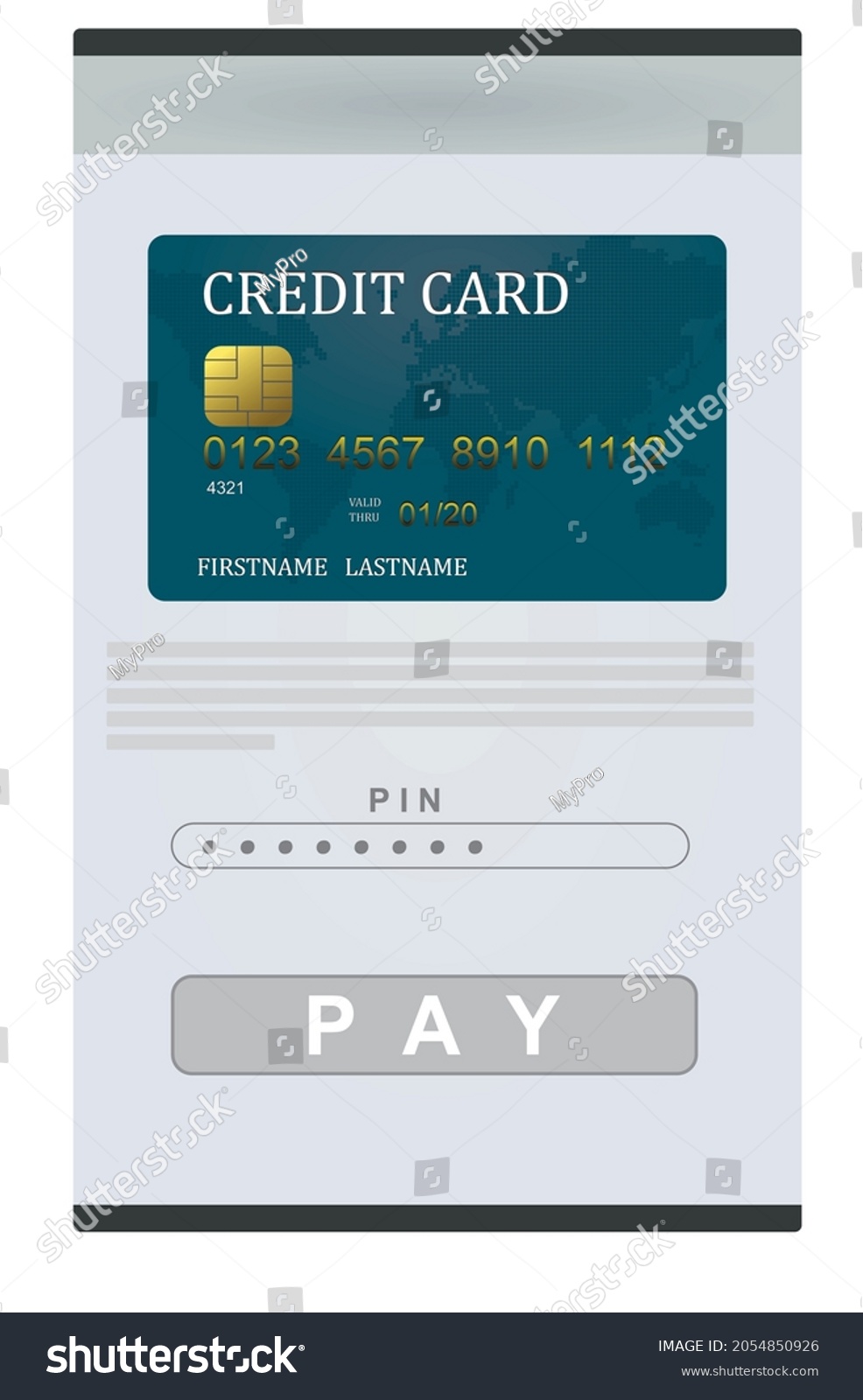 Pay Application Icon Vector Illustration Stock Vector (Royalty Free ...