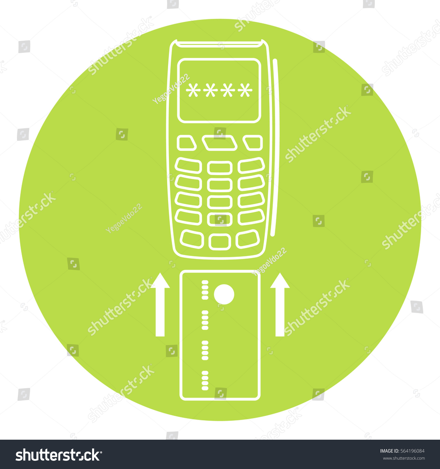 Pay Card Using Icon Stock Vector (Royalty Free) 564196084 | Shutterstock