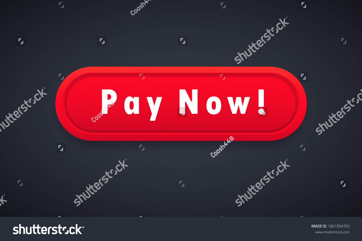 Pay Now Button Ecommerce Concept Payment Stock Vector (Royalty Free ...