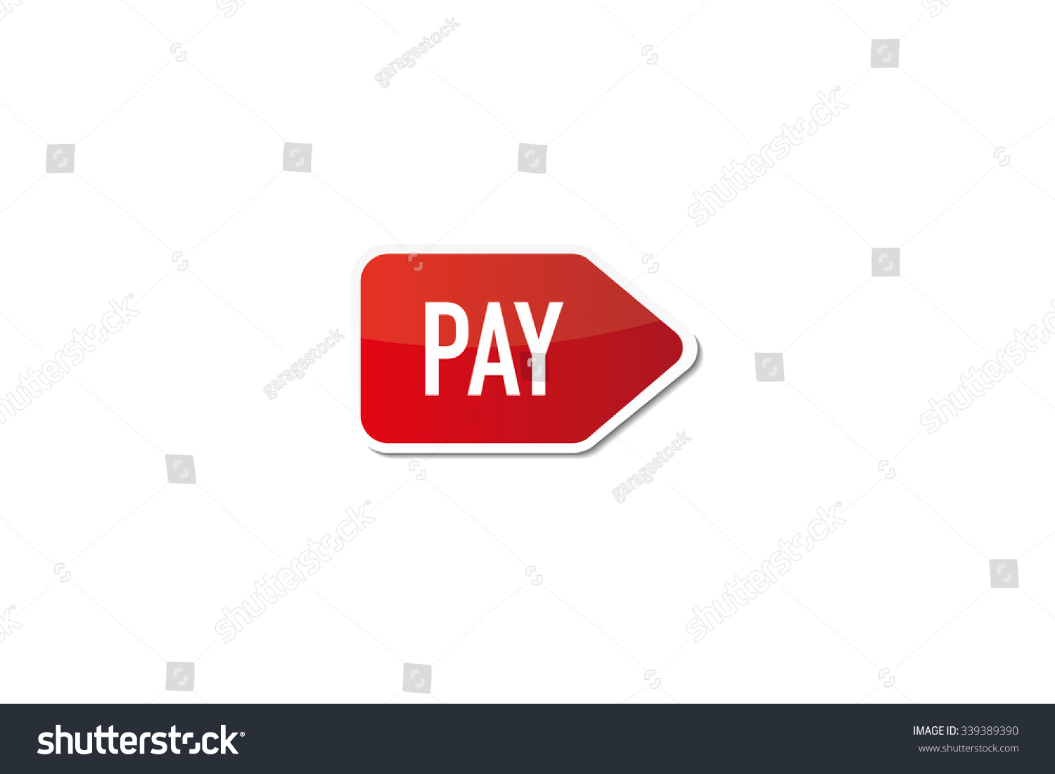 Pay Signboard Stock Vector (Royalty Free) 339389390 | Shutterstock