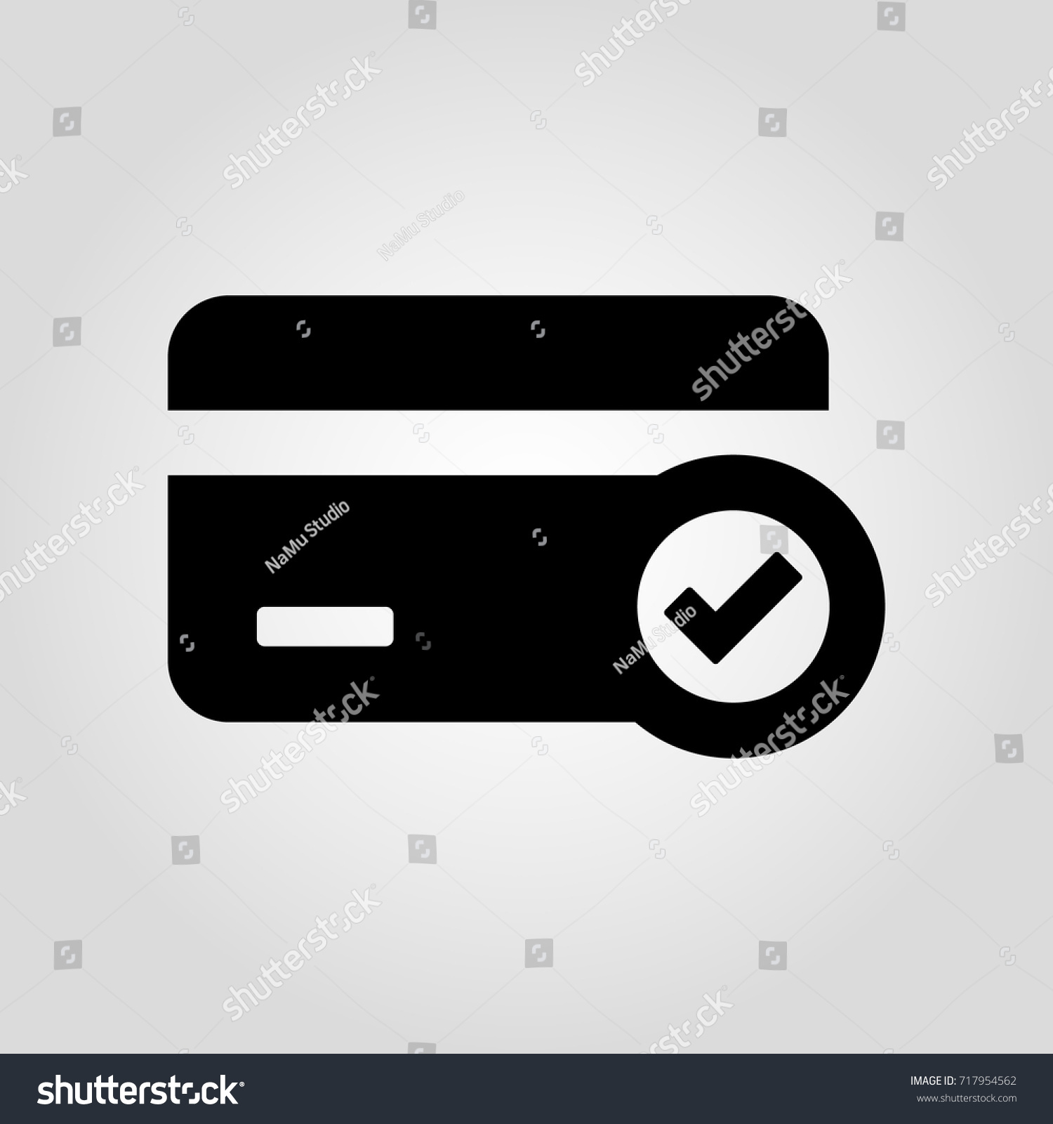 Payment Approved Flat Isolated Card Vector Stock Vector (Royalty Free ...