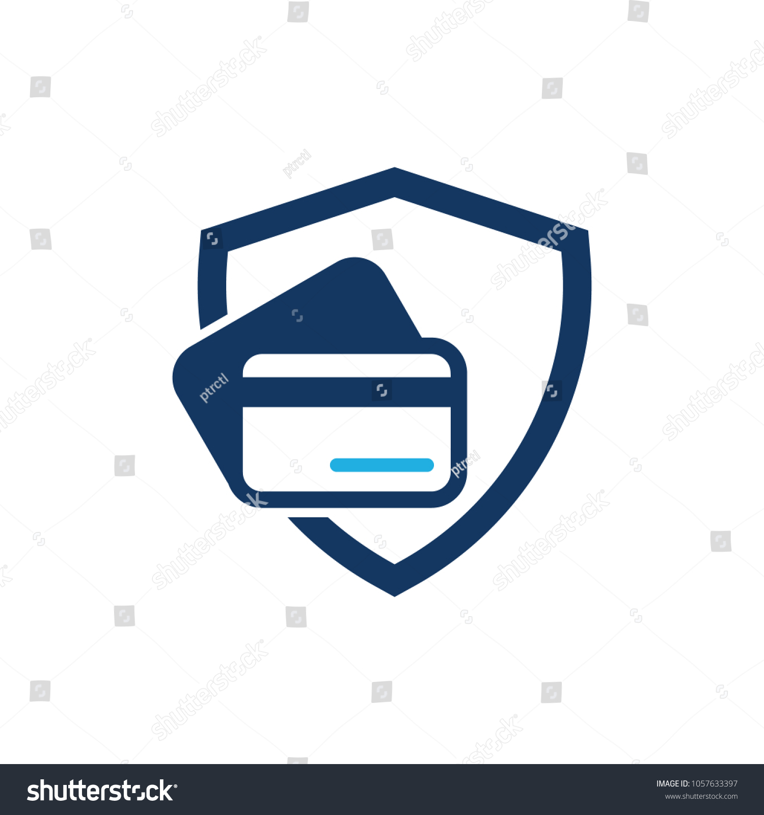 Payment Shield Logo Icon Design Stock Vector (Royalty Free) 1057633397 ...