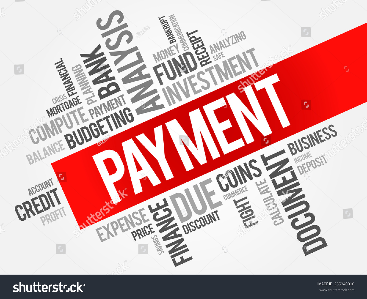 Payment Word Cloud Business Concept Stock Vector (Royalty Free ...