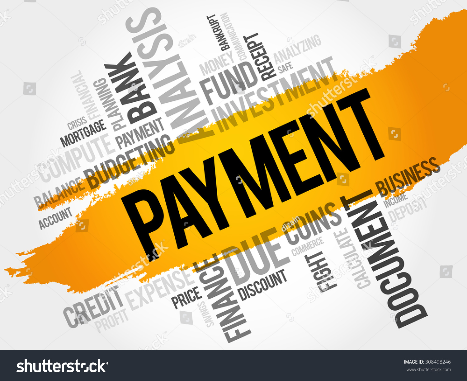 Payment Word Cloud Business Concept Stock Vector (Royalty Free ...
