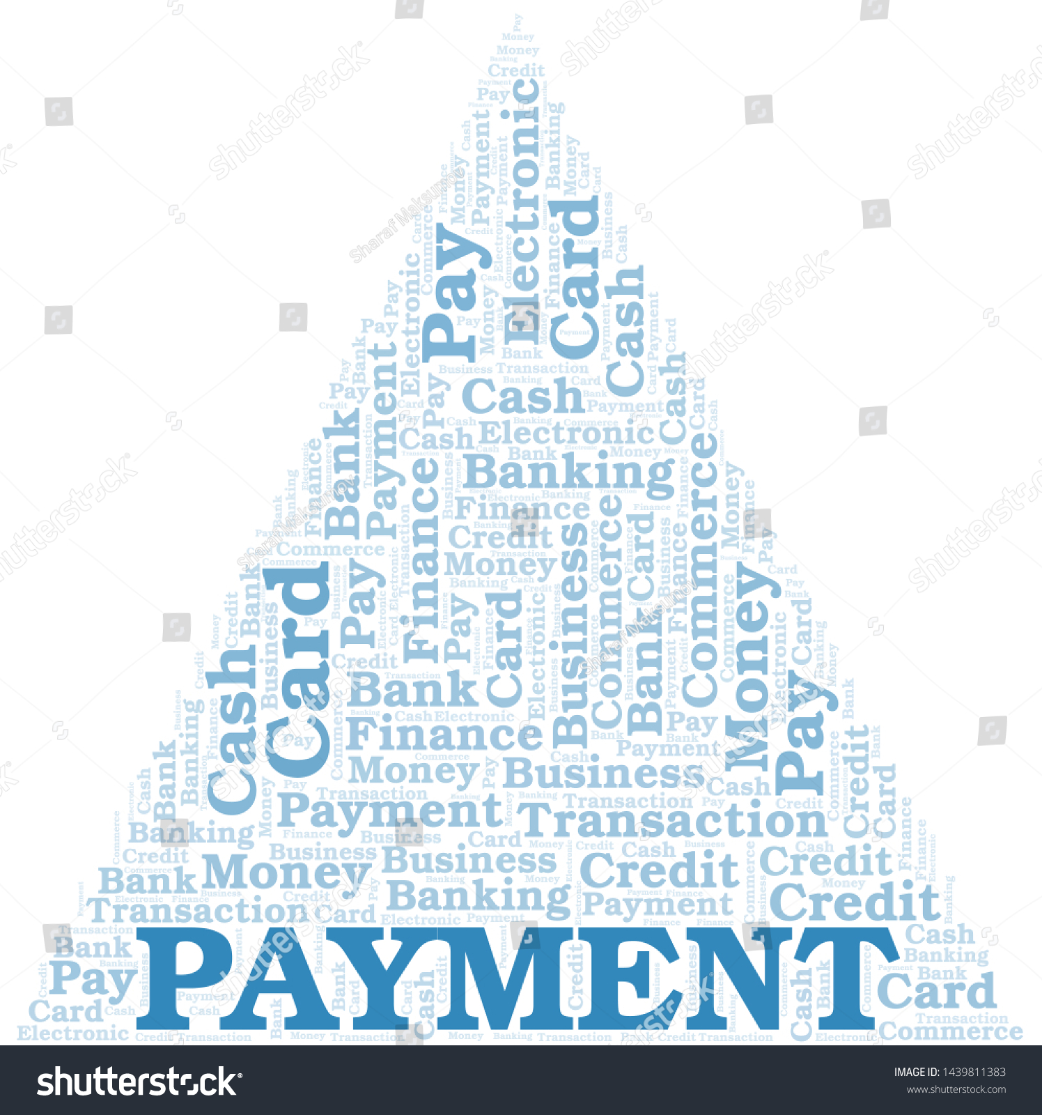 Payment Word Cloud Vector Made Text Stock Vector (Royalty Free ...
