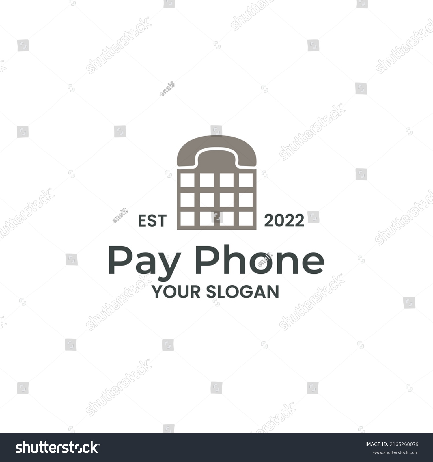 Payphone Logo Design Vector Template Stock Vector (Royalty Free ...