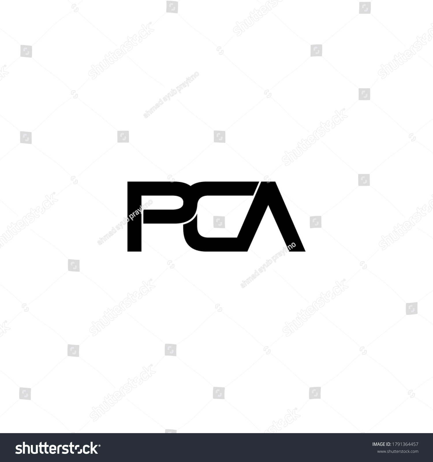 Pca Original Monogram Logo Design 库存矢量图（免版税）1791364457 | Shutterstock
