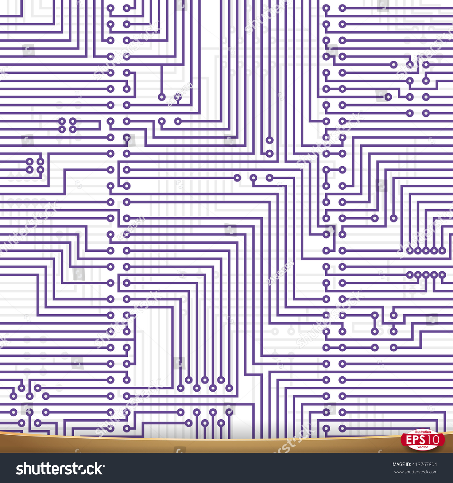 Pcb Wiring Scheme Vector Electrical Background: เวกเตอร์สต็อก (ปลอดค่า ...