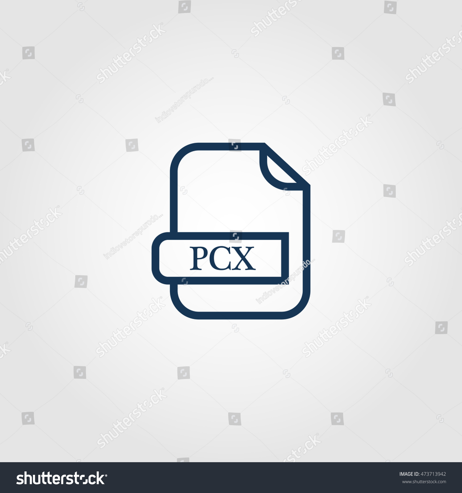 Pcx Format File Document Icon Apps Stock Vector (Royalty Free ...