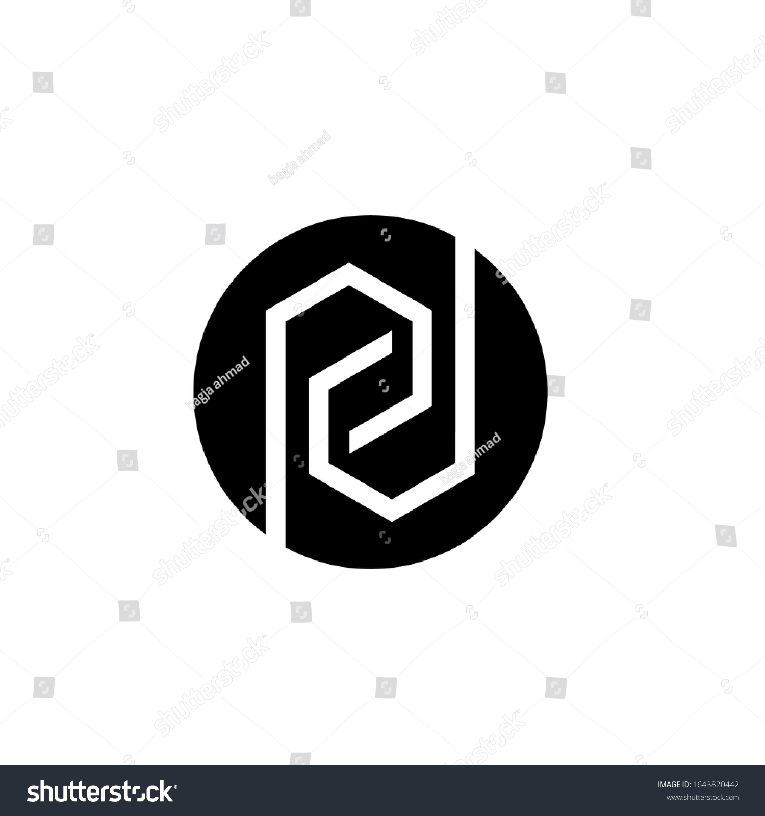 Pd Logo Design Vector Sign Template Stock Vector (Royalty Free ...