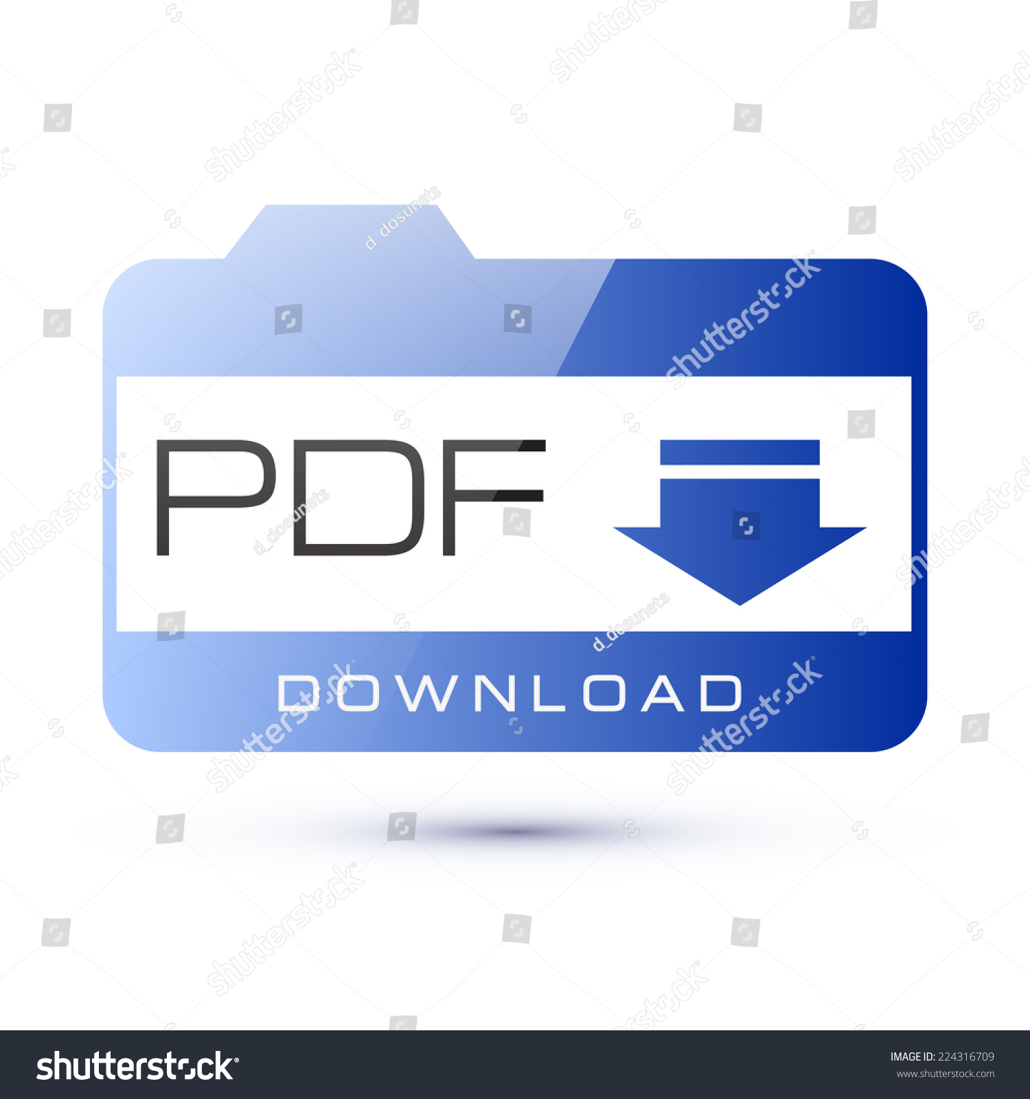 Pdf Icon Website Stock Vector (Royalty Free) 224316709 | Shutterstock