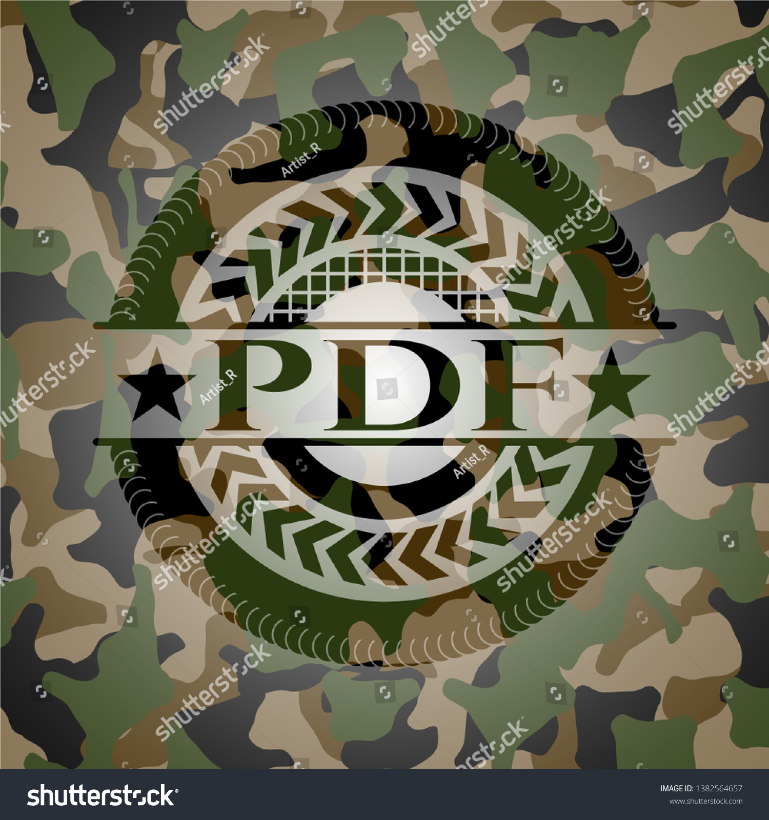 Pdf On Camo Pattern Vector Illustration Stock Vector (Royalty Free ...