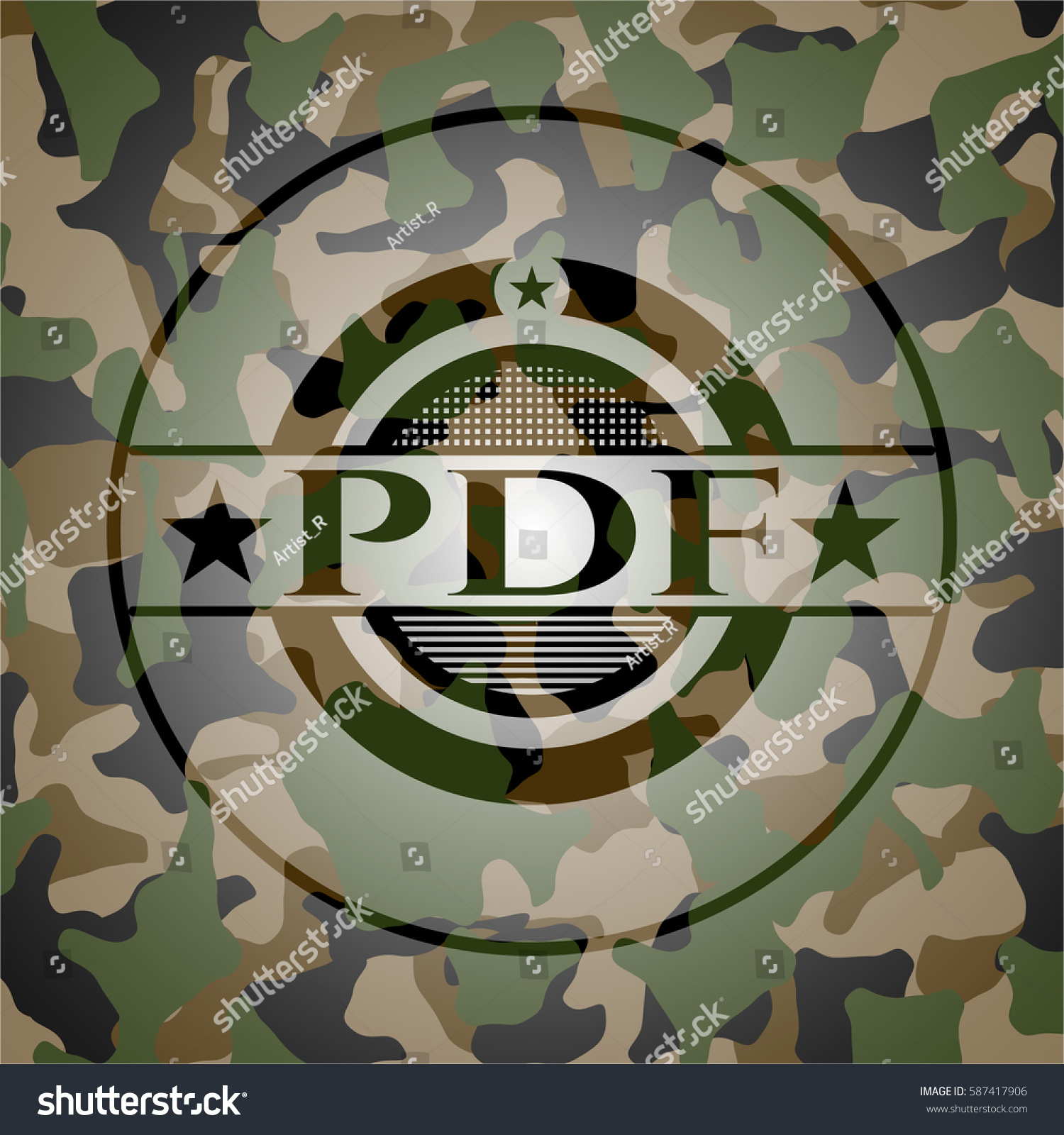 Pdf On Camo Texture Stock Vector (Royalty Free) 587417906 | Shutterstock