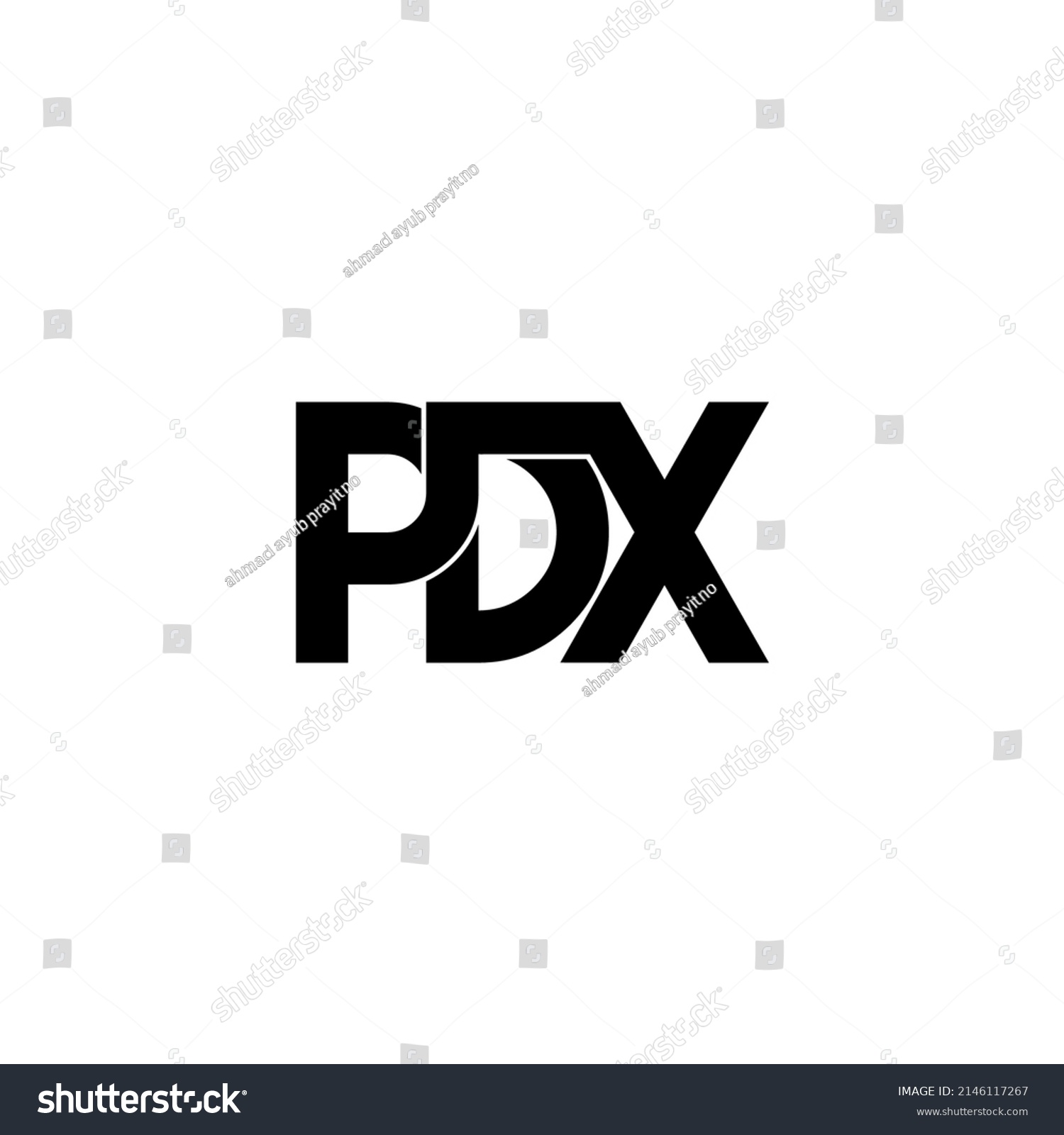 Pdx Initial Letter Monogram Logo Design Stock Vector (Royalty Free ...