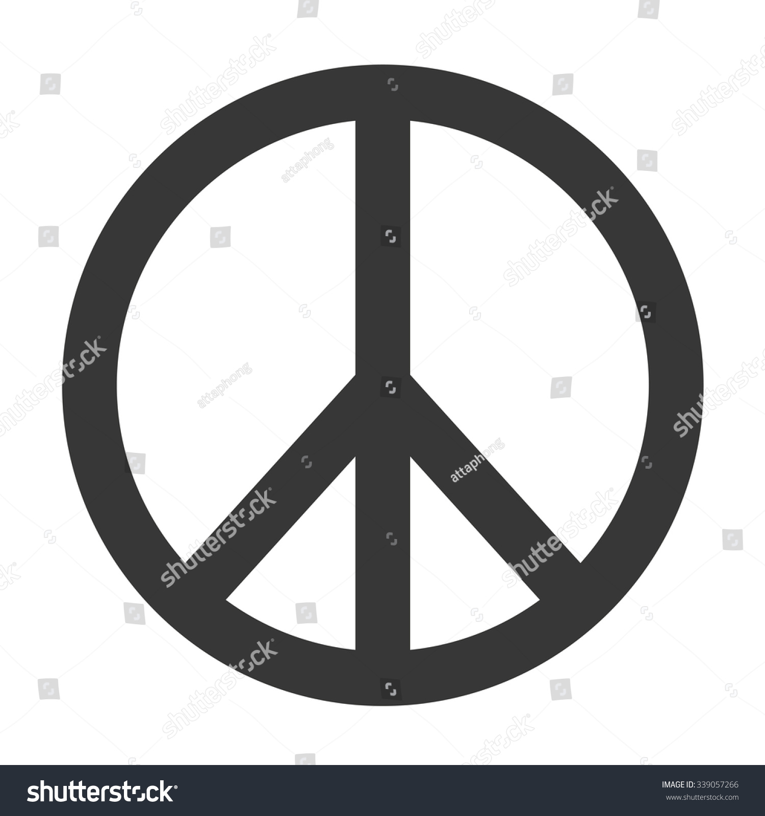 Peace Symbol Stock Vector 339057266 : Shutterstock