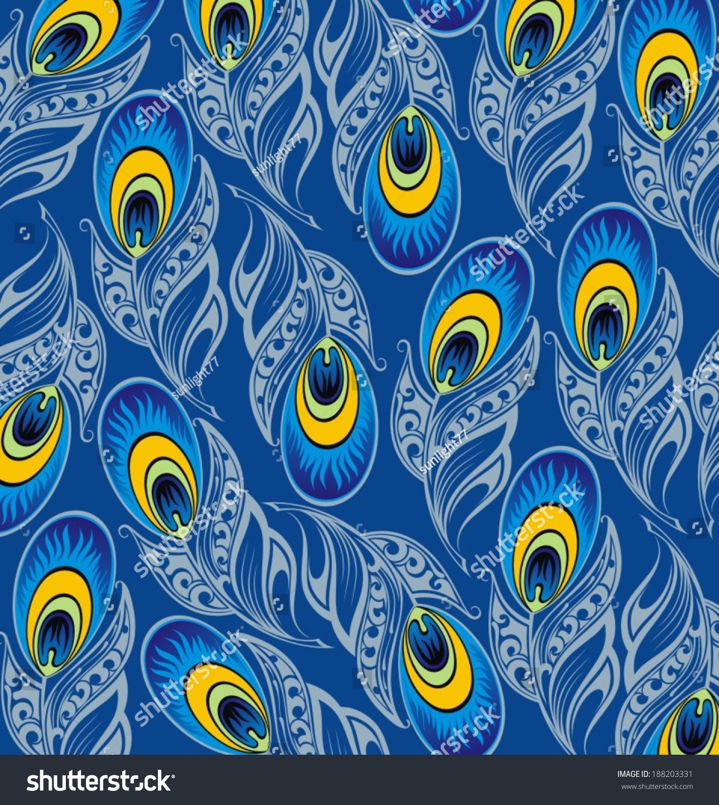 Peacock Print Background