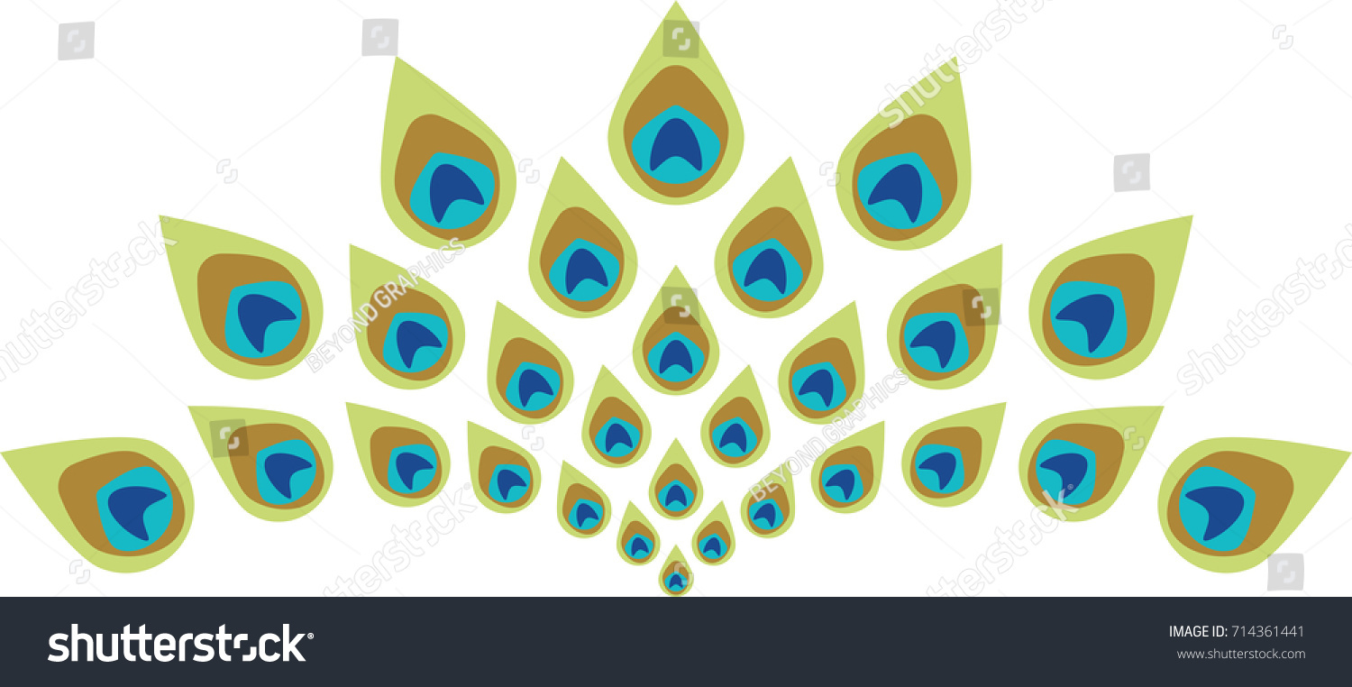 Peacock Feather Abstract Vector Illustration Stock Vector (Royalty Free ...