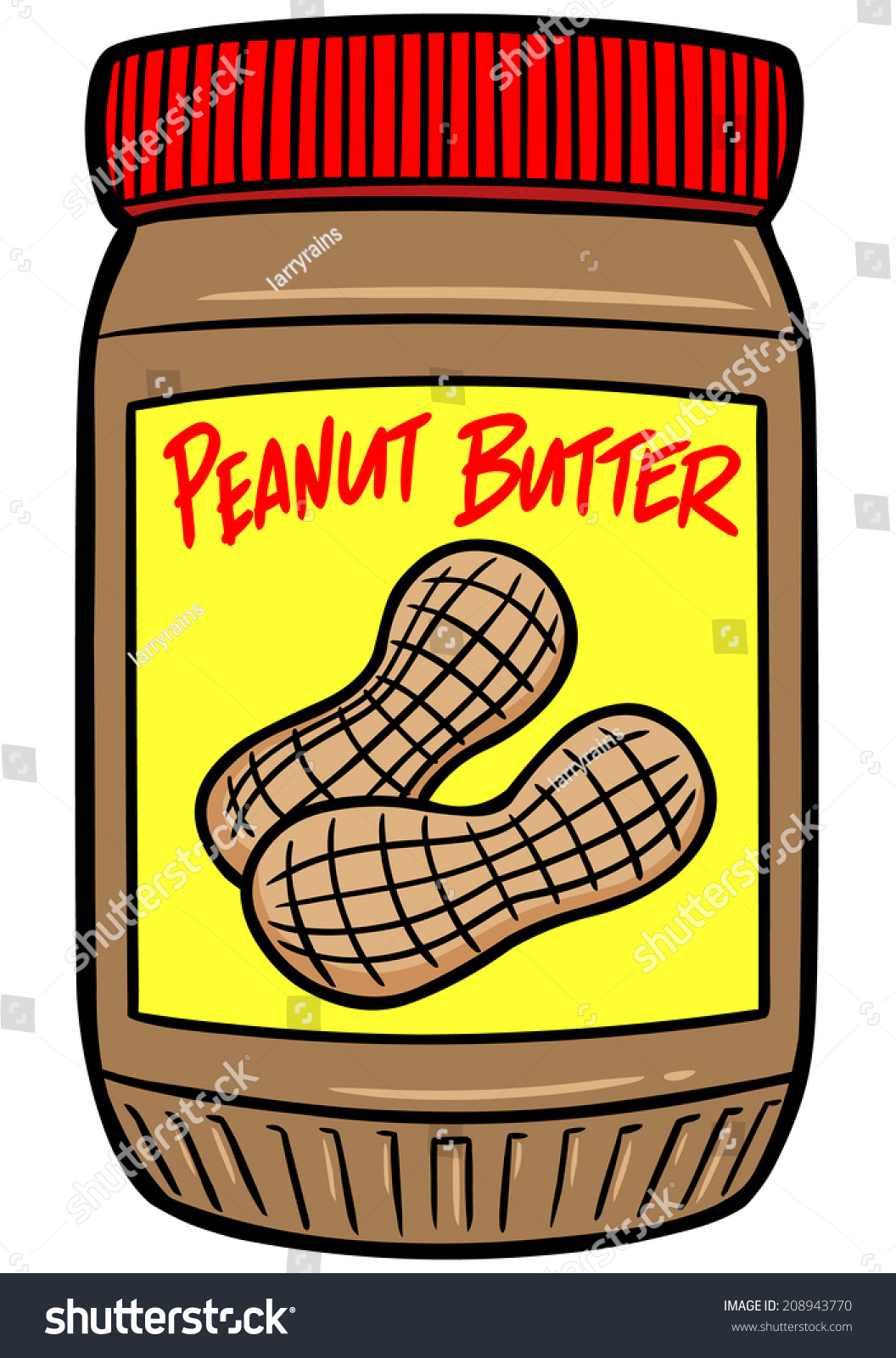 Peanut Butter Stock Vector (Royalty Free) 208943770 | Shutterstock
