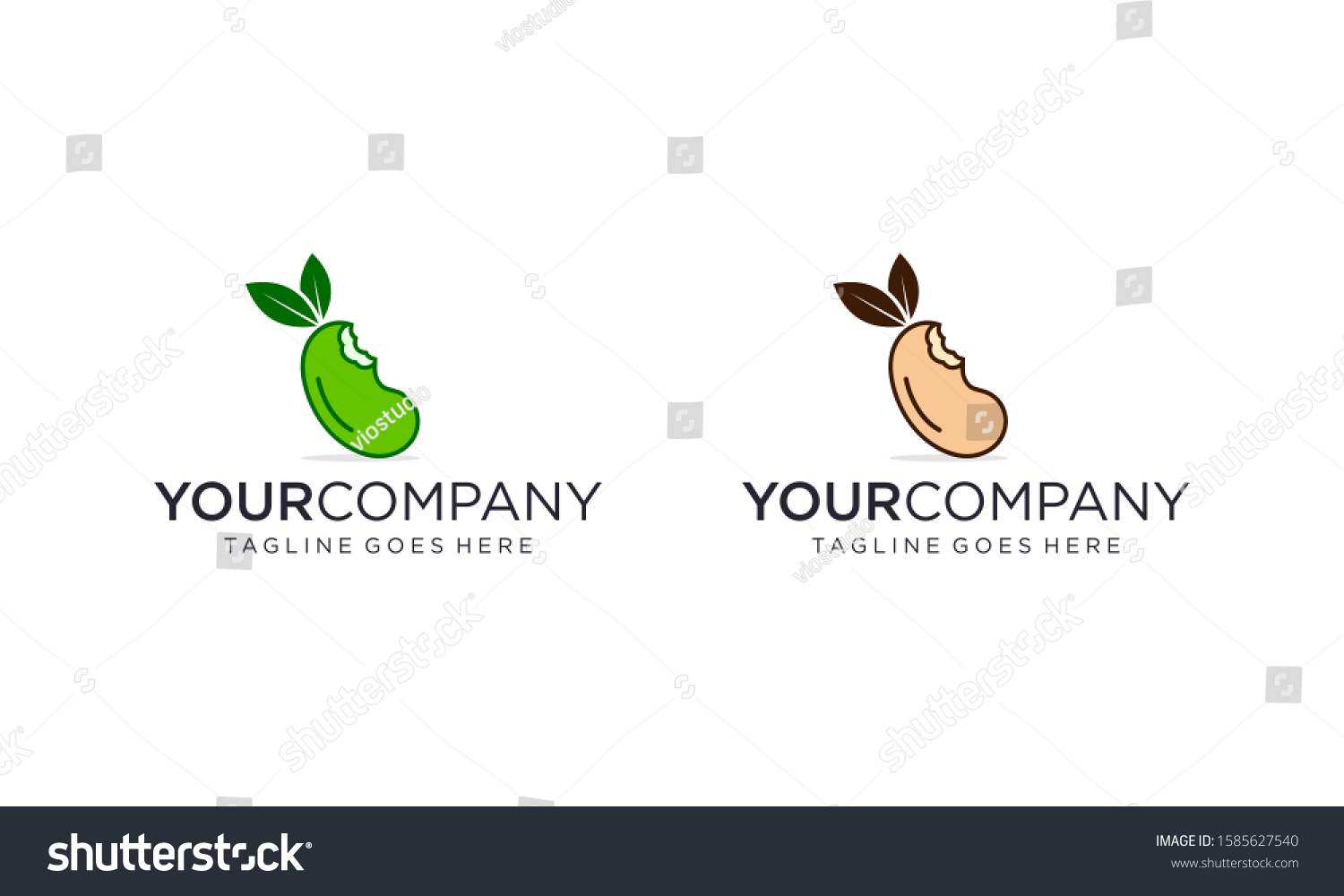 Peanuts Bite Logo Design Concept 스톡 벡터(로열티 프리) 1585627540 | Shutterstock