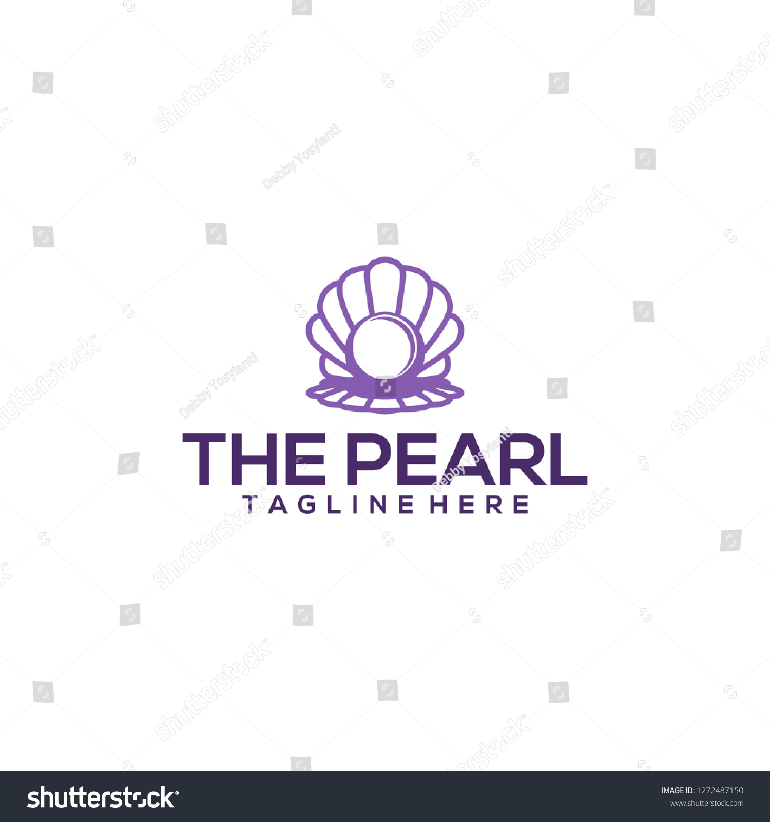 Pearl Logo Design Template Stock Vector (Royalty Free) 1272487150