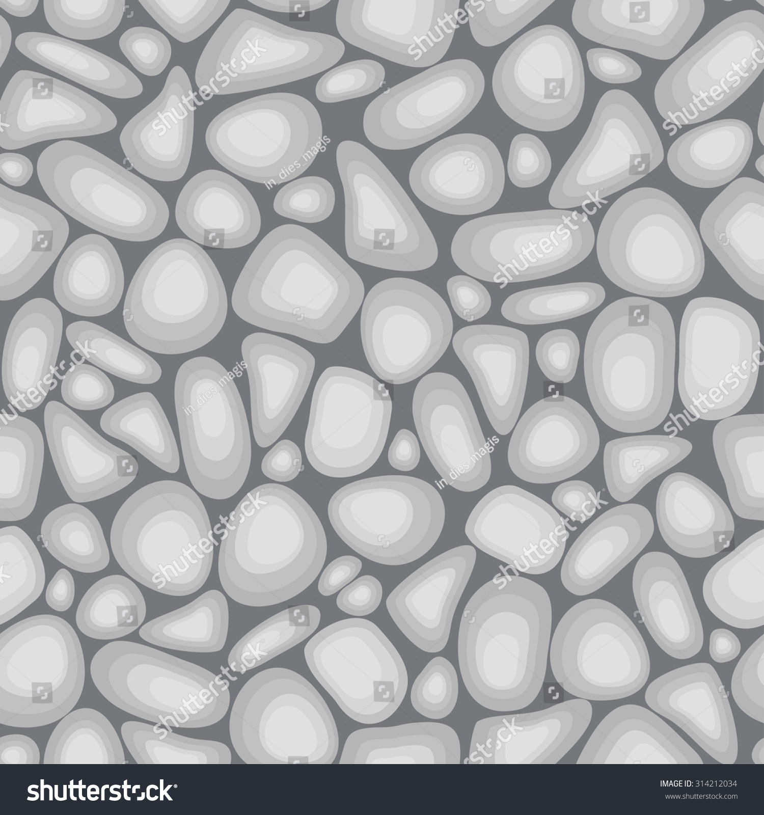 Pebbles Seamless Patternsand Stone Seamless Background Stock Vector ...