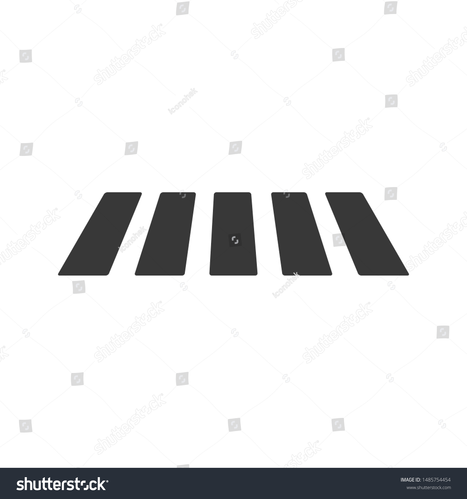 Pedestrian Icon Vector Logo Template Stock Vector (Royalty Free ...