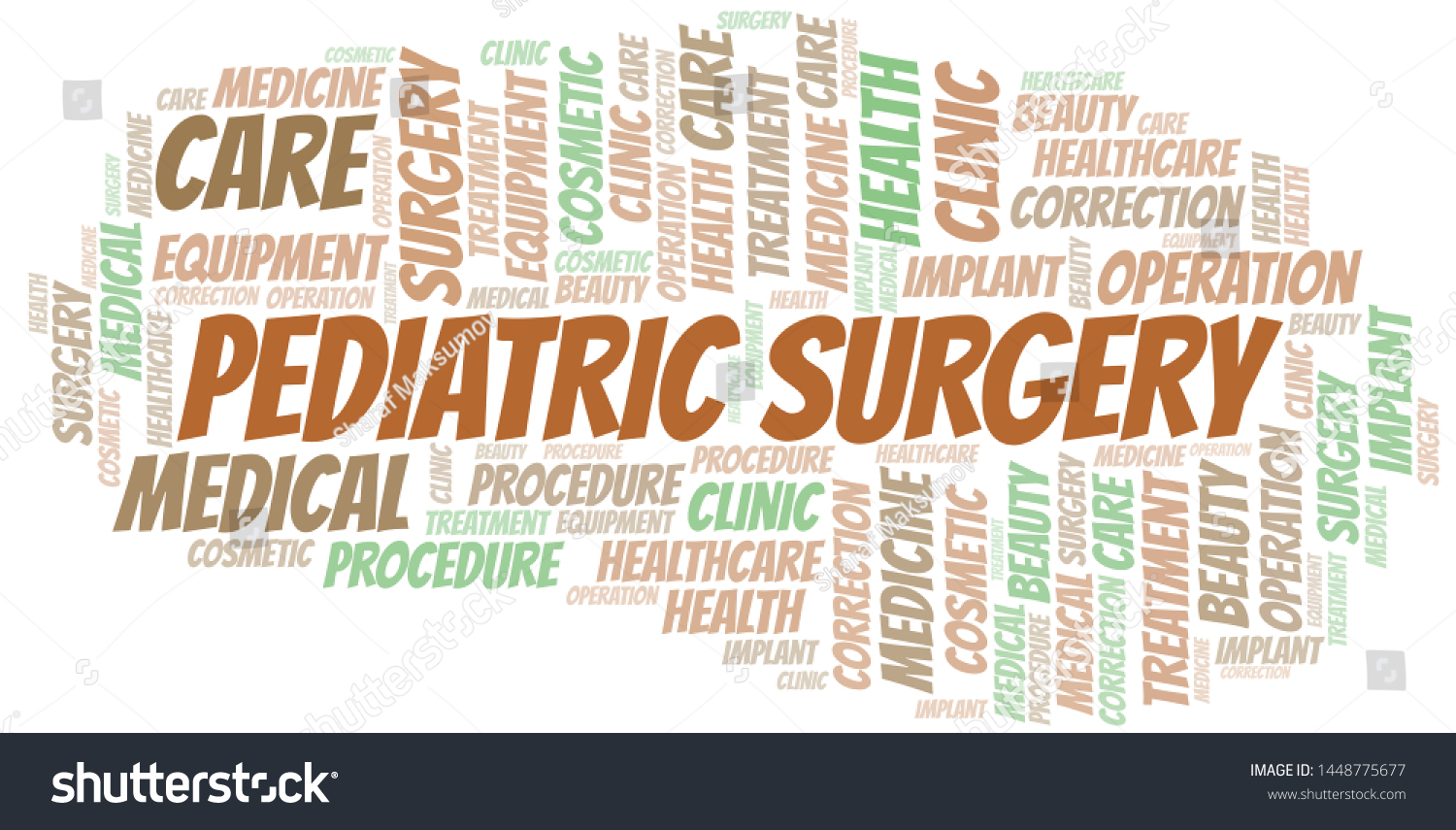 Pediatric Surgery Word Cloud Vector Made Stock Vector (Royalty Free ...