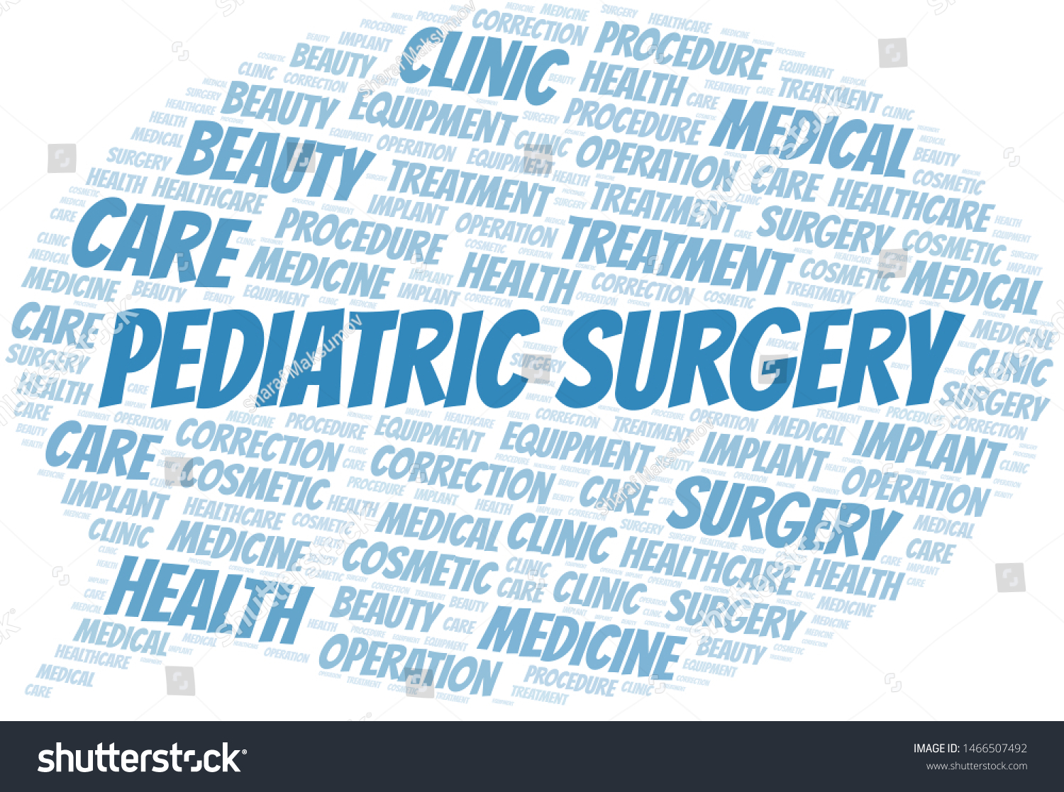 Pediatric Surgery Word Cloud Vector Made Stock Vector (Royalty Free ...