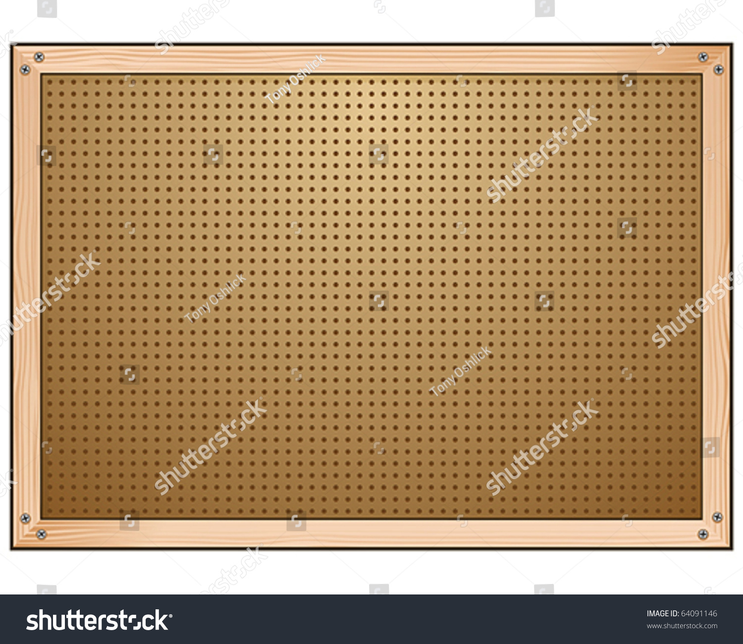 Peg Board Cartoon Illustration: vector de stock (libre de regalías ...