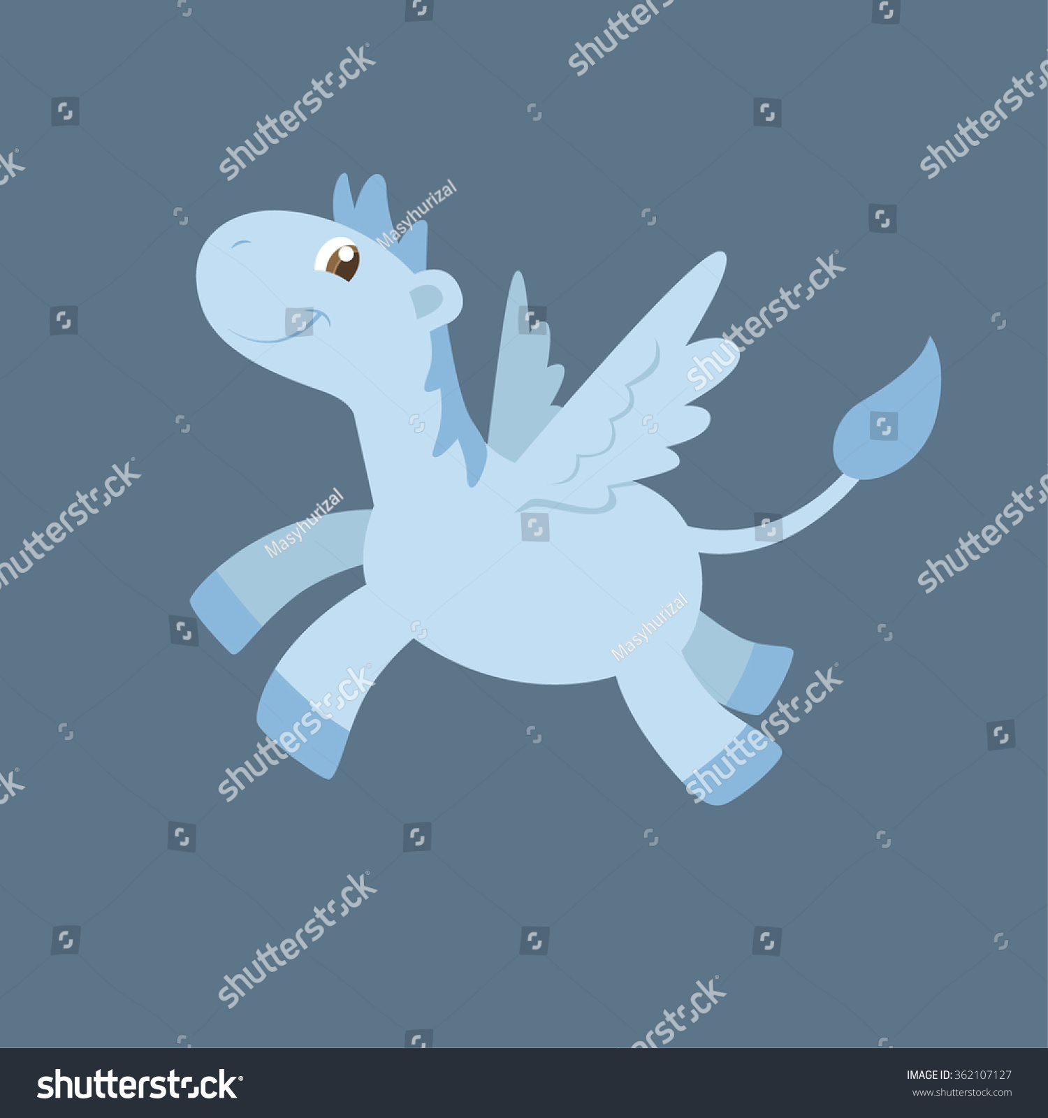 Pegasus Cartoon Stock Vector (Royalty Free) 362107127