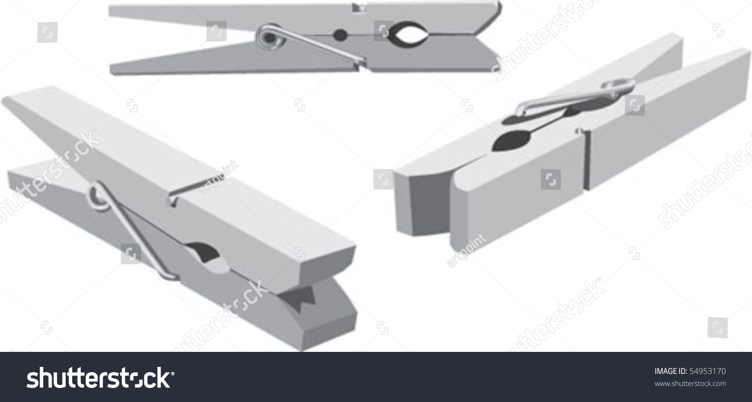 Pegs Vector Grey: vector de stock (libre de regalías) 54953170 ...