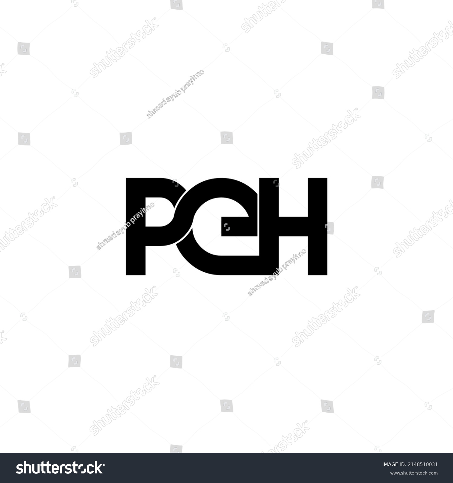 Peh Initial Letter Monogram Logo Design Stock Vector (Royalty Free ...