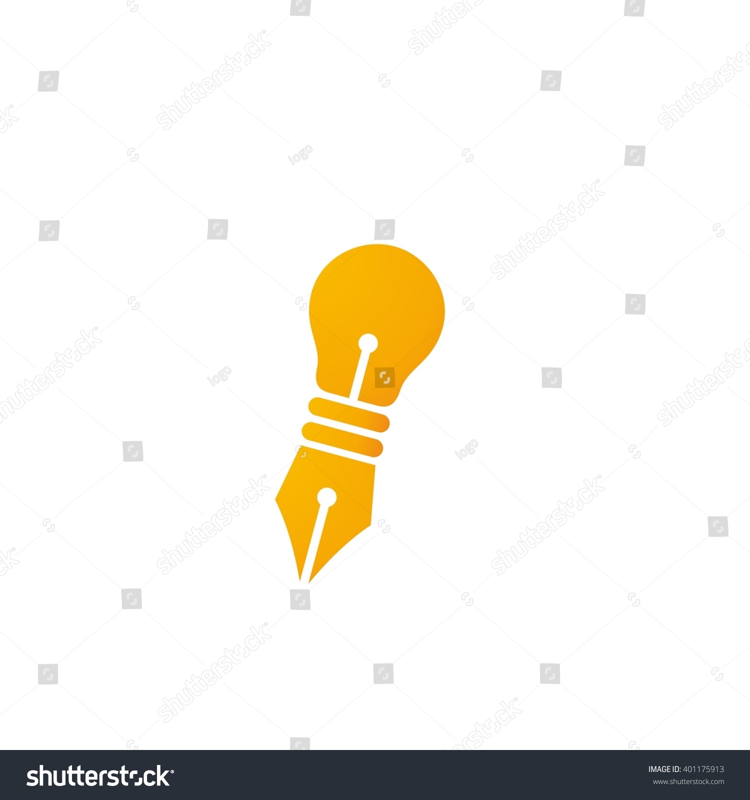 Pen Bulb Idea Logo Stock Vector (Royalty Free) 401175913 | Shutterstock