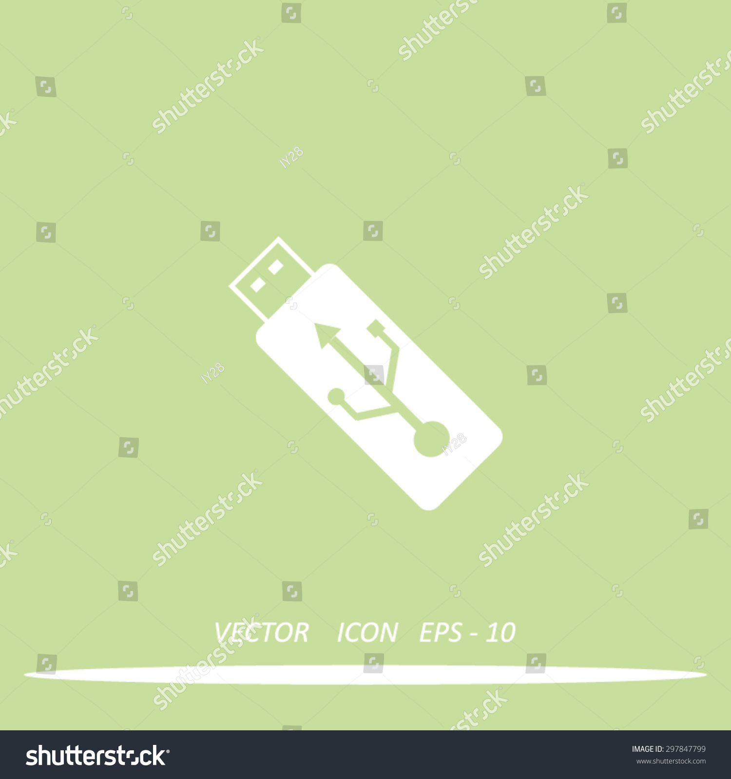 Pen Drive Vector Icon Stock Vector (Royalty Free) 297847799 | Shutterstock