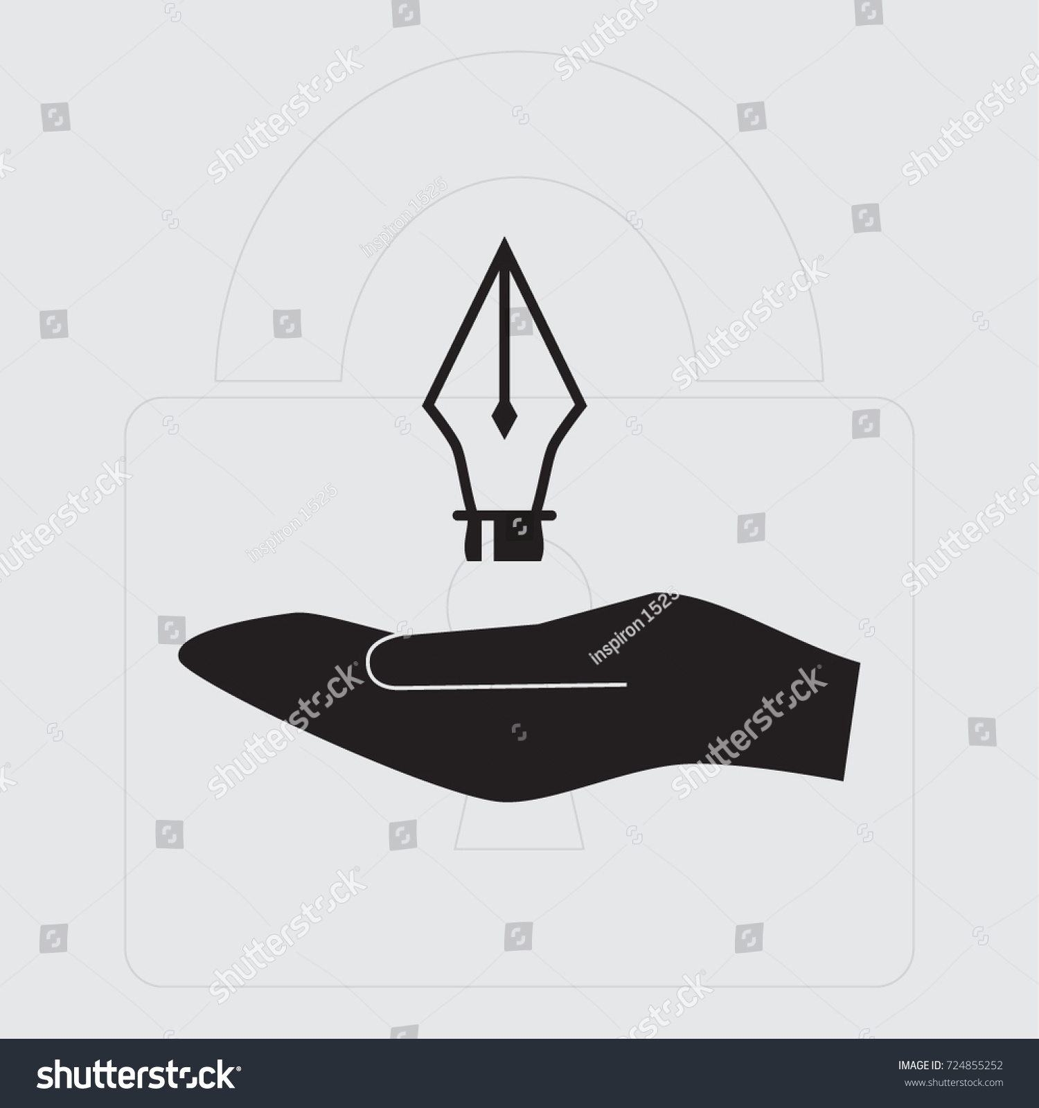 Pen Icon Drawing Vector Illustration Stock Vector (Royalty Free ...