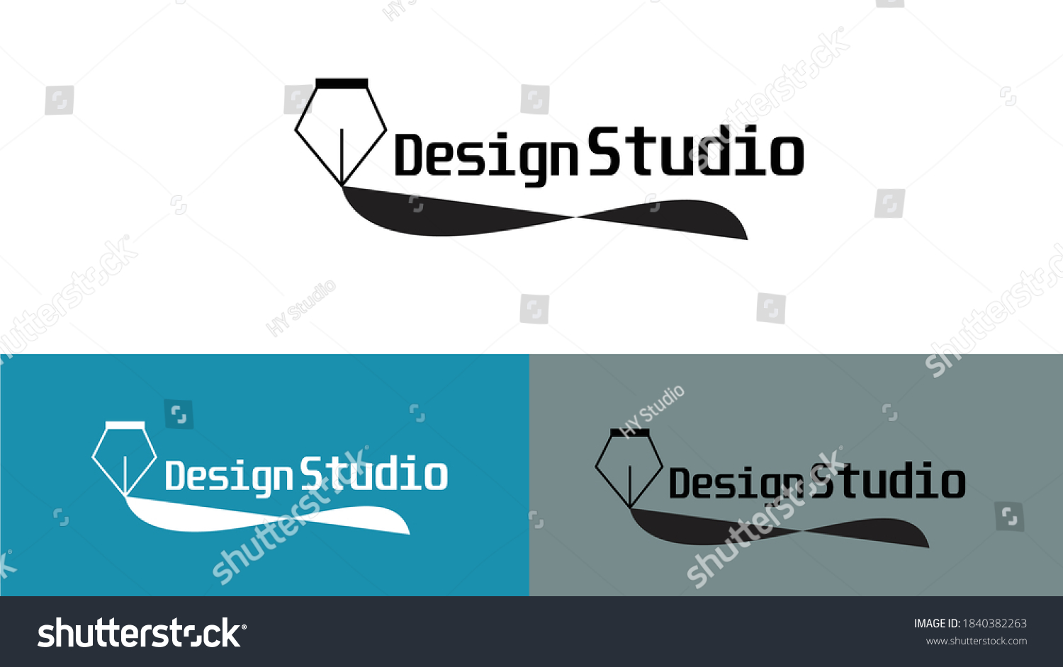 Pen Tool Design Studio Logo: เวกเตอร์สต็อก (ปลอดค่าลิขสิทธิ์ ...