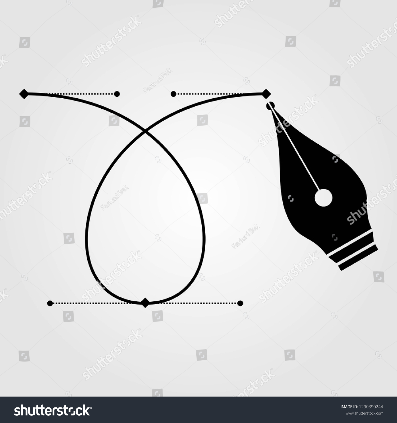 Pen Tool Cursor Curve Control Points Stock Vector (Royalty Free) 1290390244 Pen Tool Cursor Curve Control Points Stock Vector (Royalty Free) 1290390244
