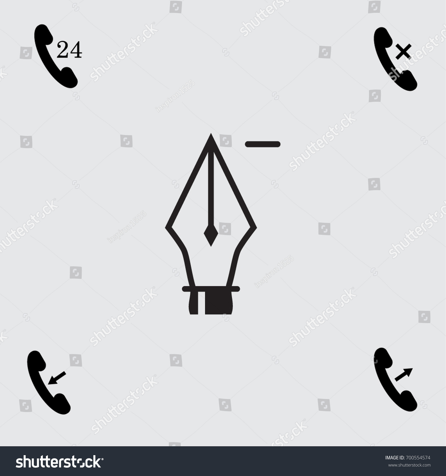 Pen Minus Sign Vector Icon Stock Vector (Royalty Free) 700554574 ...