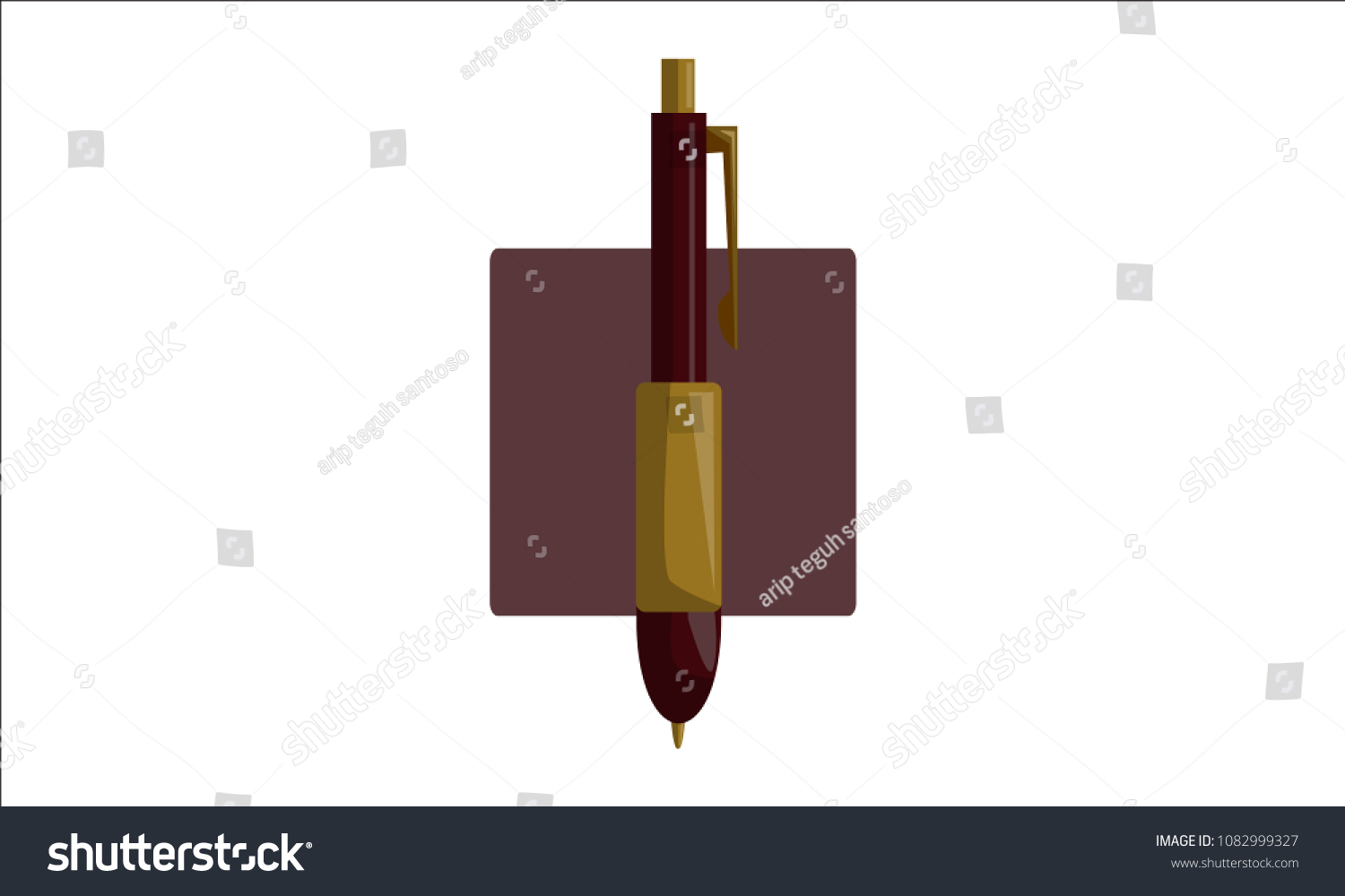 Pencil Pen Design Template Isolated Vector: vector de stock (libre de ...