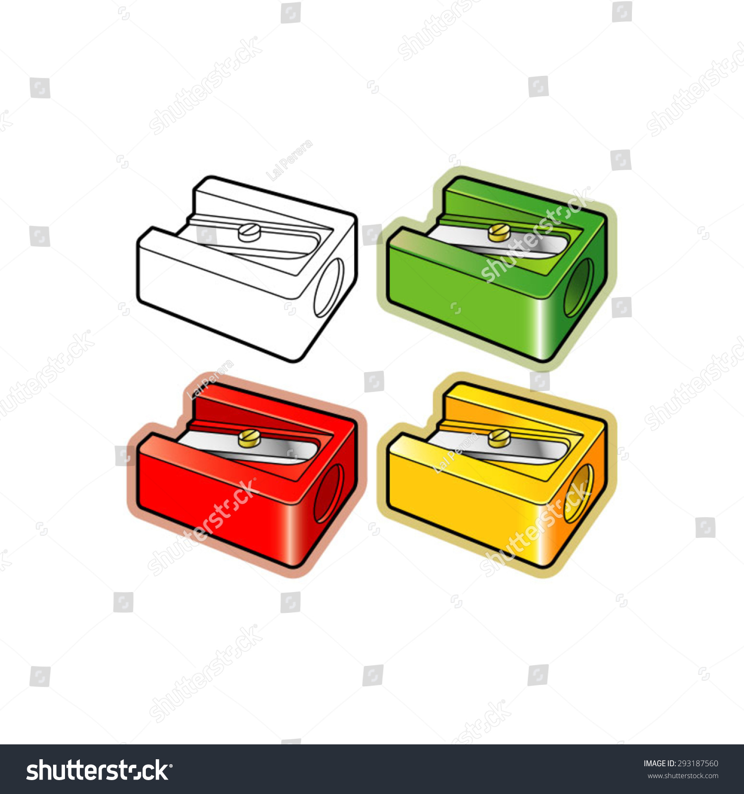 Pencil Sharpener Drawing Vector Graphic Stock Vector (Royalty Free ...